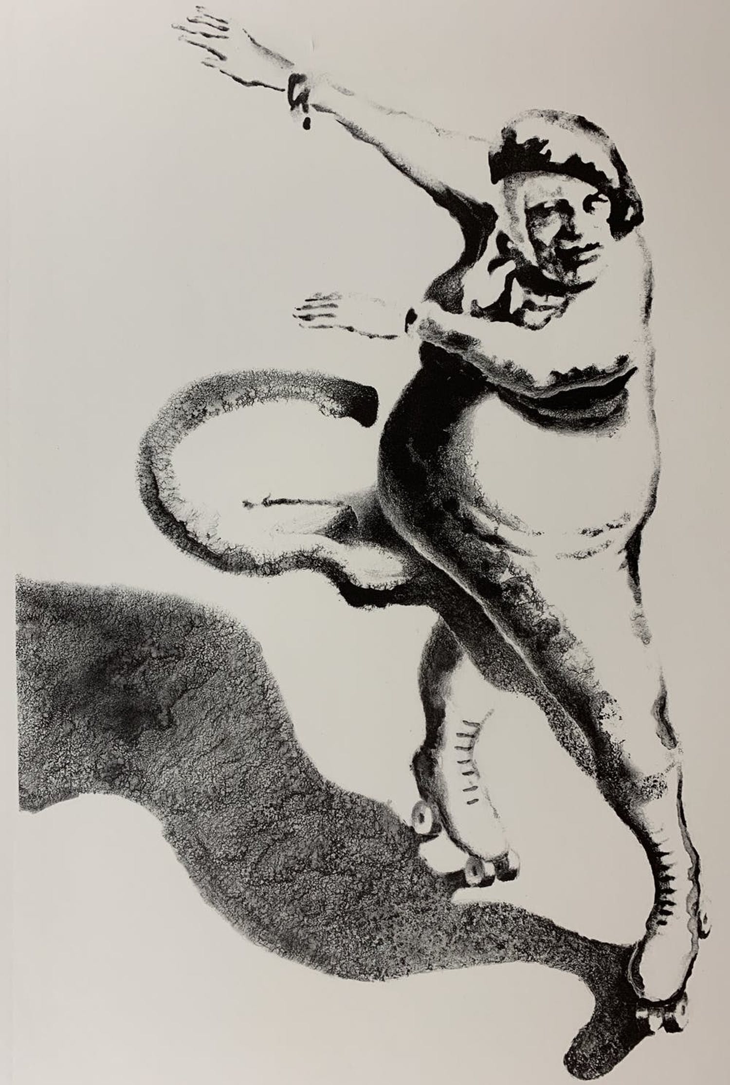 Herman Gordijn - Litho, titel, 'Lida op rolschaatsen' Verkocht ...