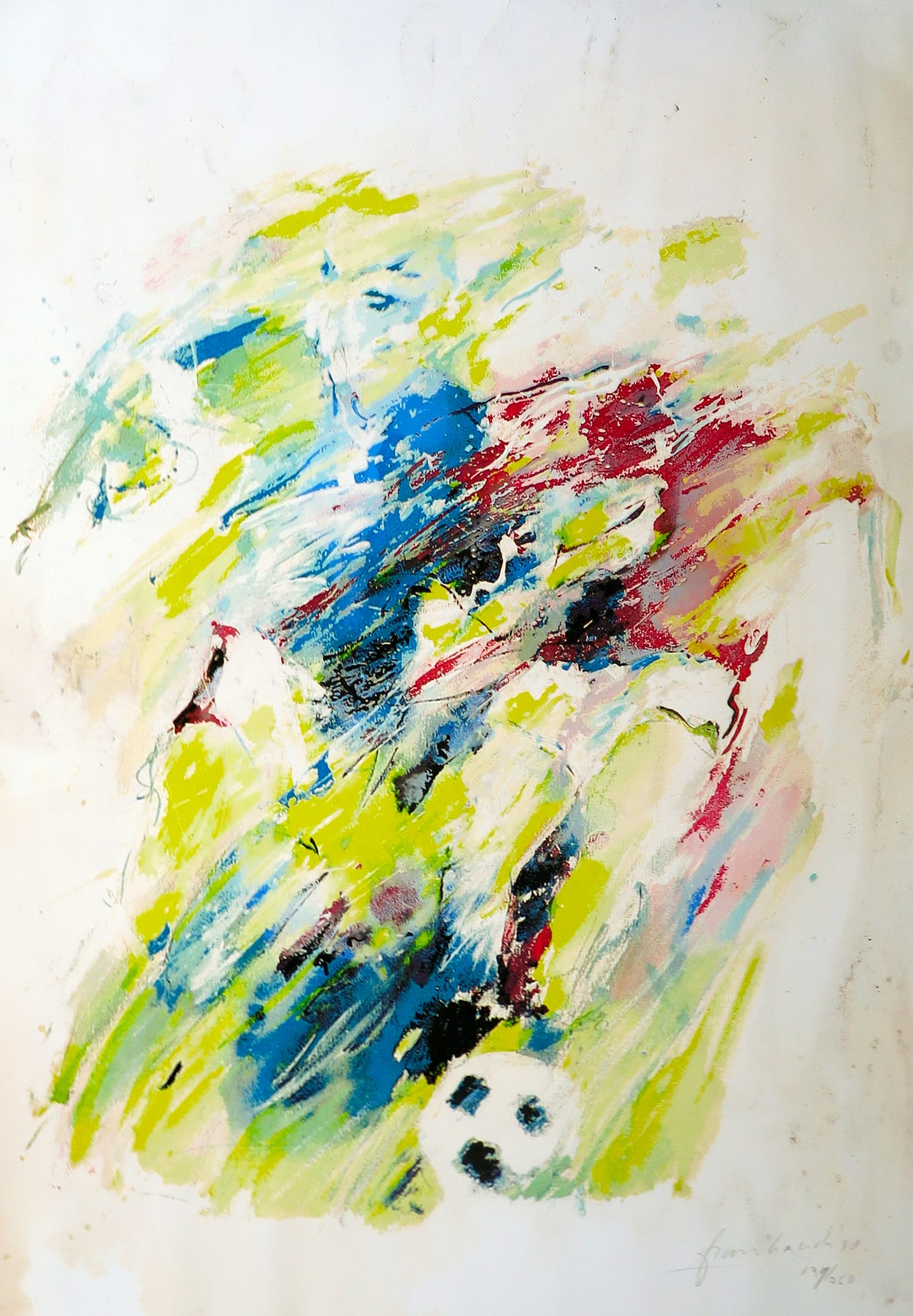 Frank Gude - Zeefdruk, Sporter Verkocht | Kunstveiling.nl