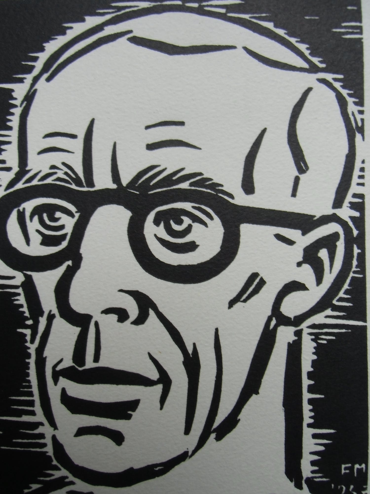 Frans Masereel - ZELFPORTRET /// HOUTSNEDE VAN FRANS MASEREEL Verkocht ...
