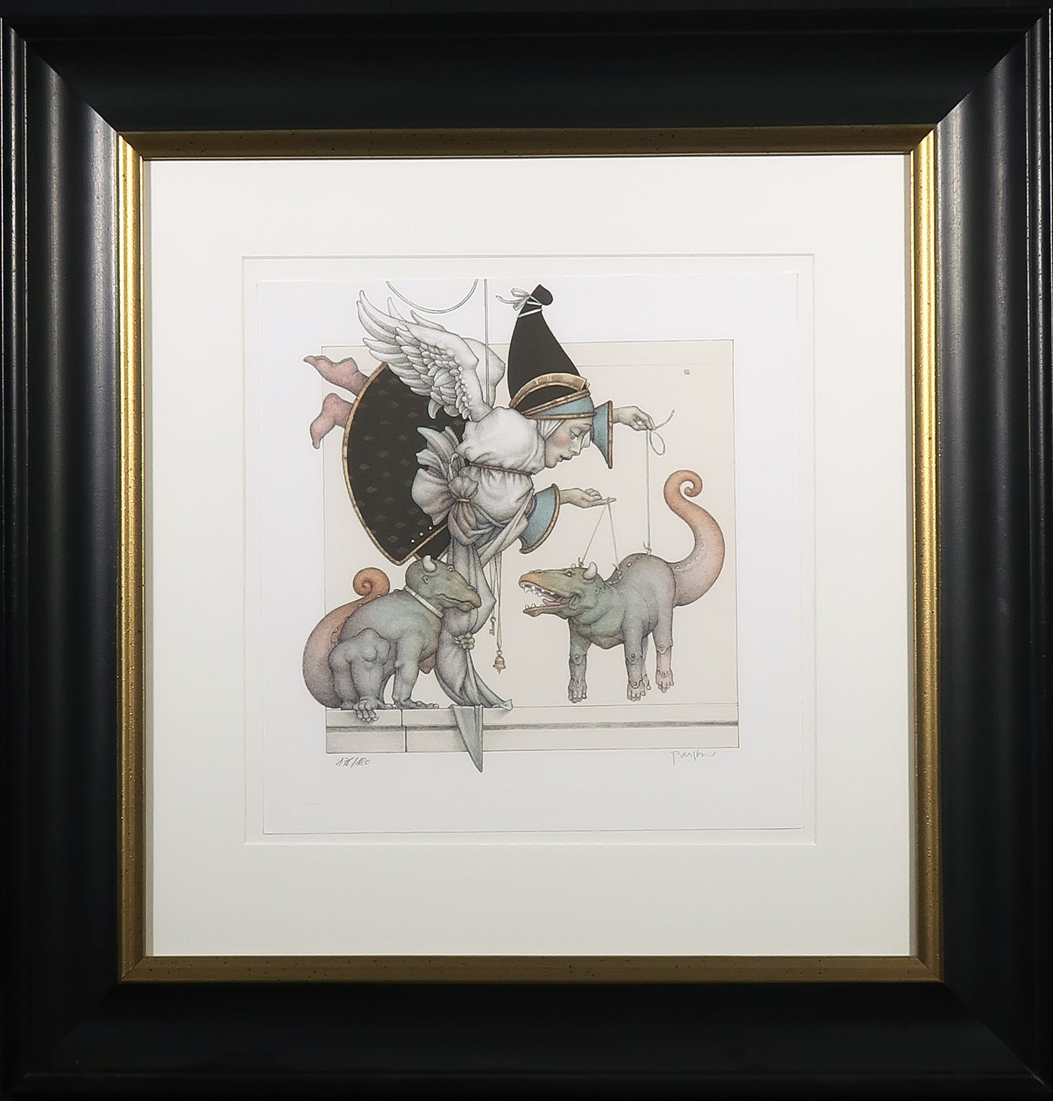 Michael Parkes - Litho, The Puppet Collector - Ingelijst Verkocht ...