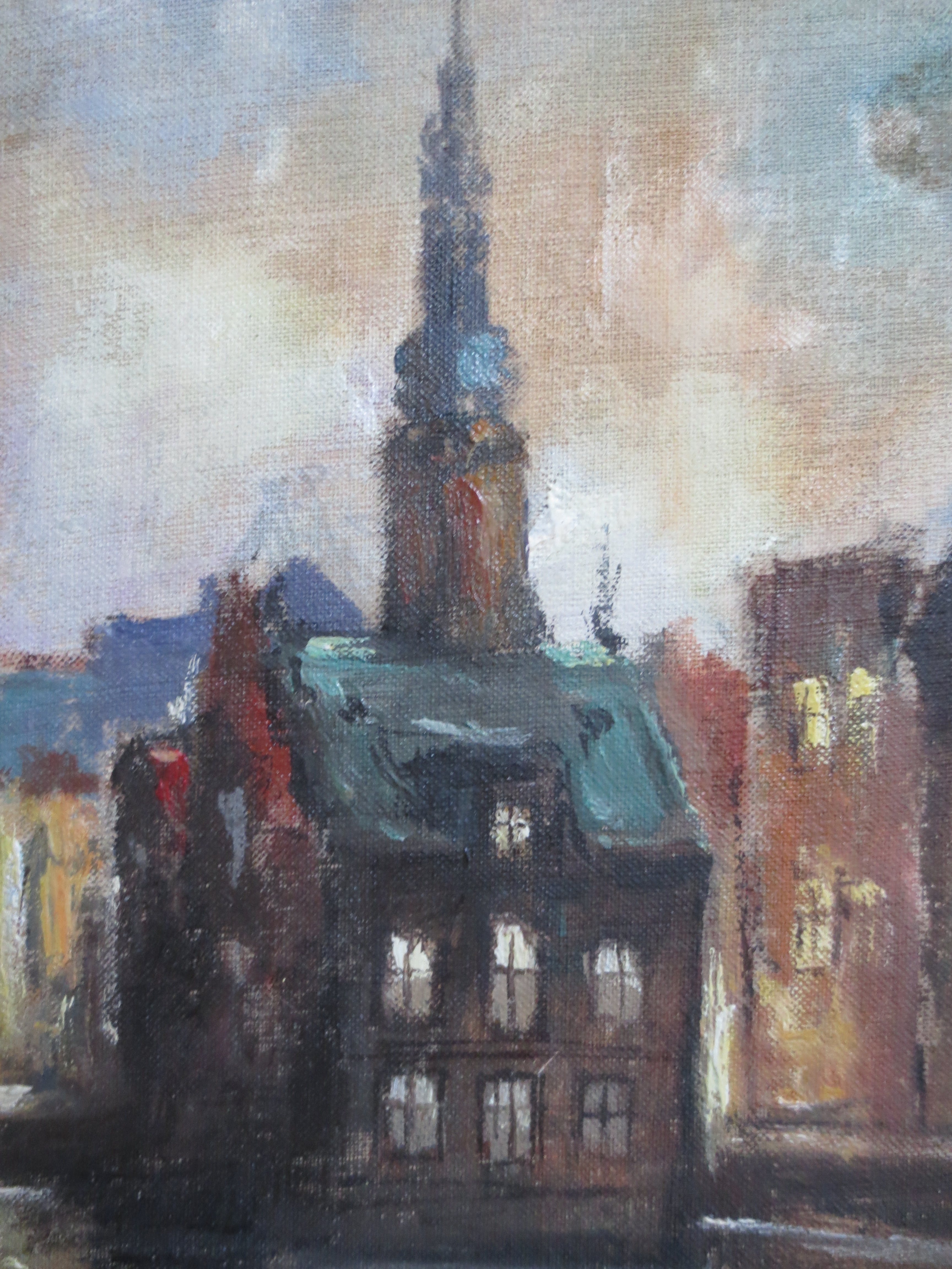 Gerard Roemers - Stadsgezicht Delft ca 1935. Verkocht | Kunstveiling.nl
