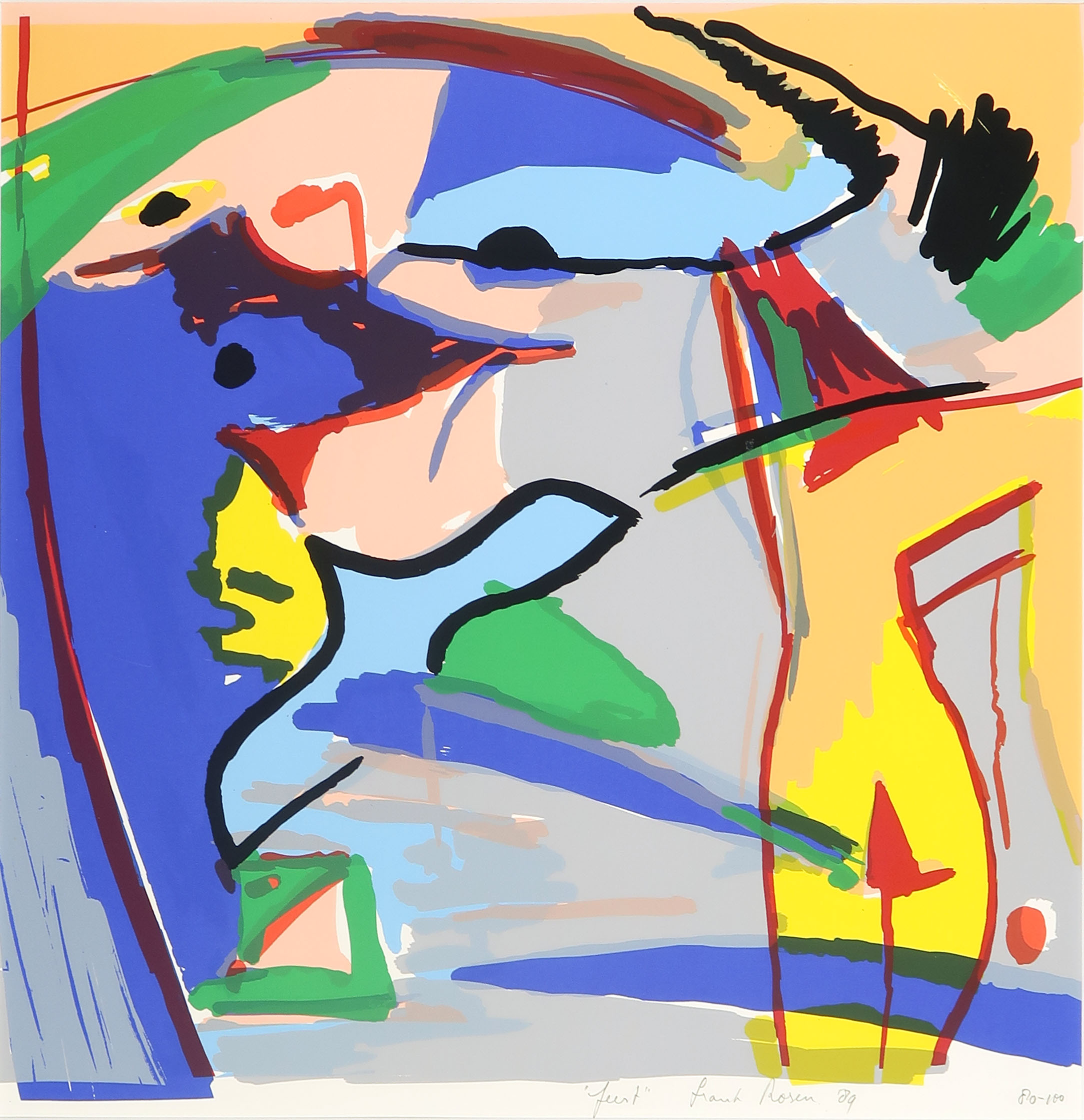 Frank Rosen - Zeefdruk, Feest Verkocht | Kunstveiling.nl