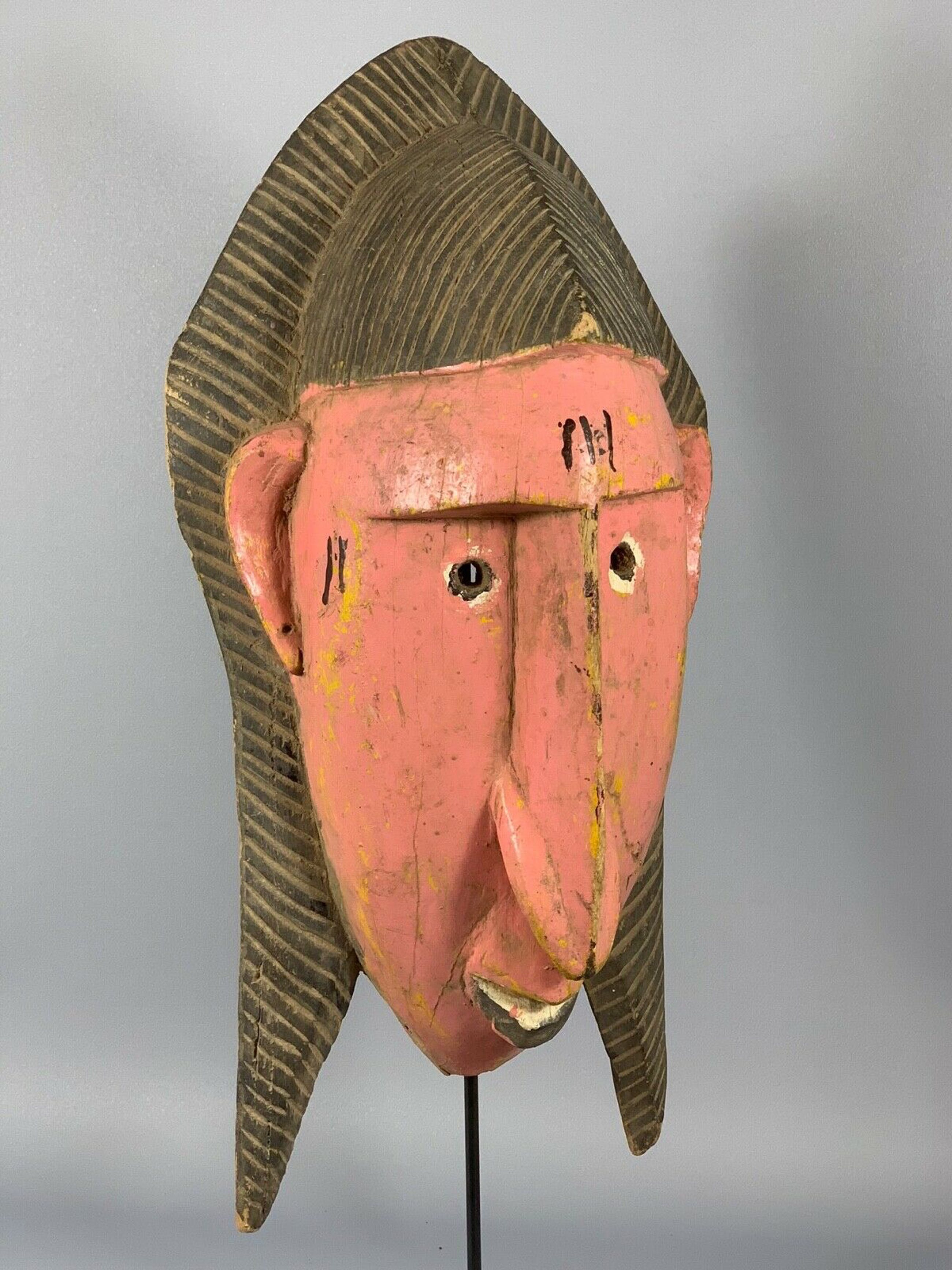 Bobo - 180210 - Old Tribal used African Pink Bozo mask - Mali. Verkocht ...