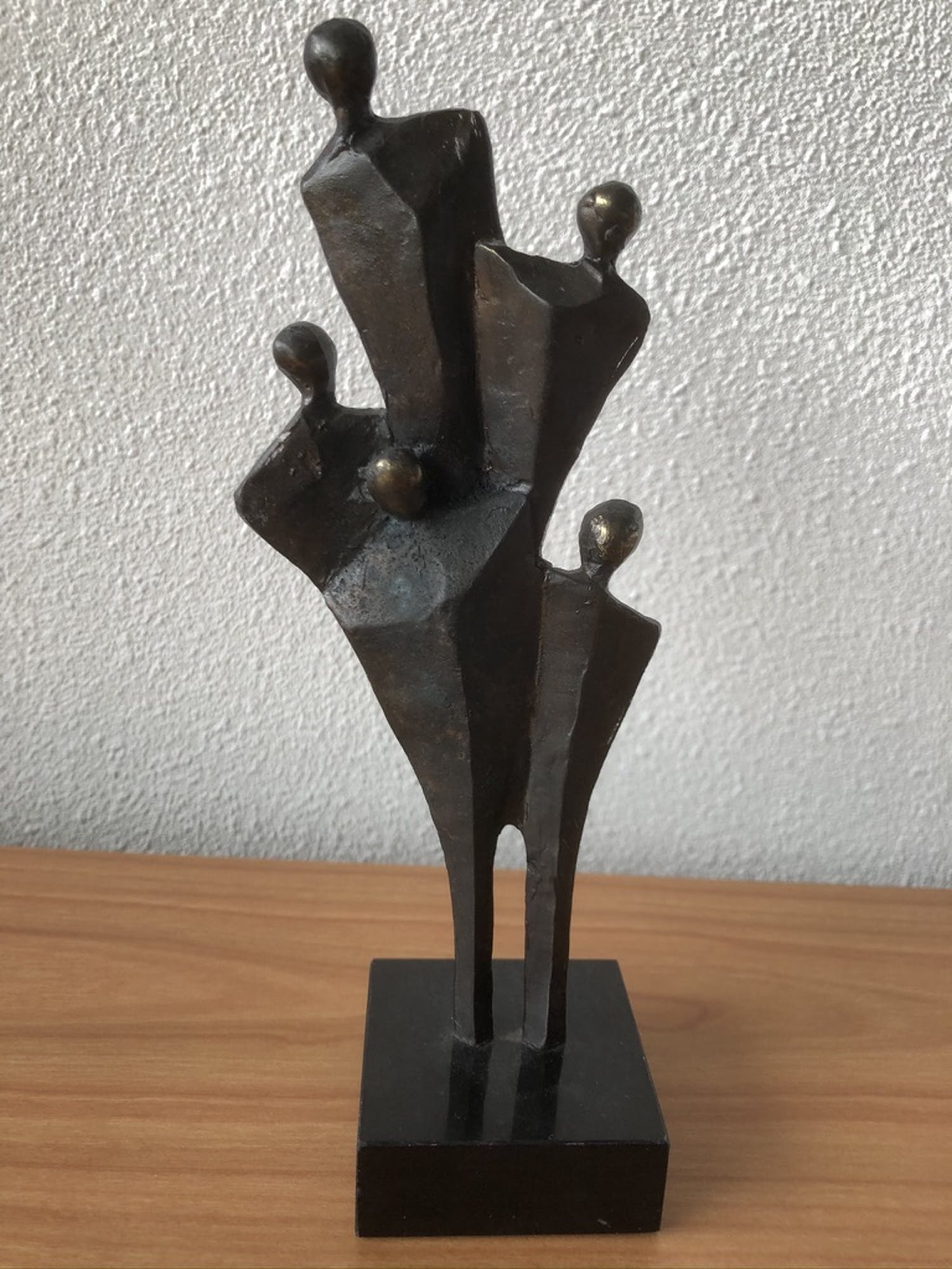 Brons - Schitterend bronzen beeld " GEZIN / FAMILIE " Verkocht ...