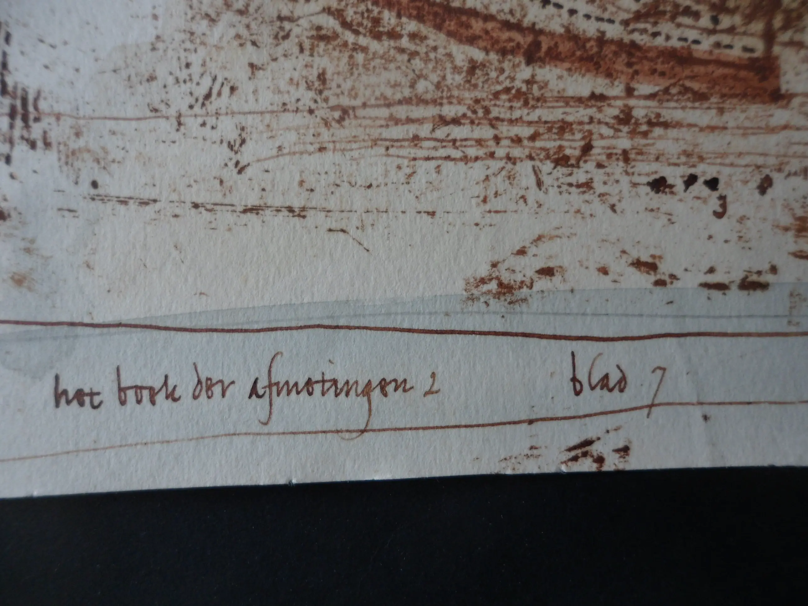 Wouter van Romondt - Litho. Titel, Boek der afmetingen 2. bladzijde 7 ...