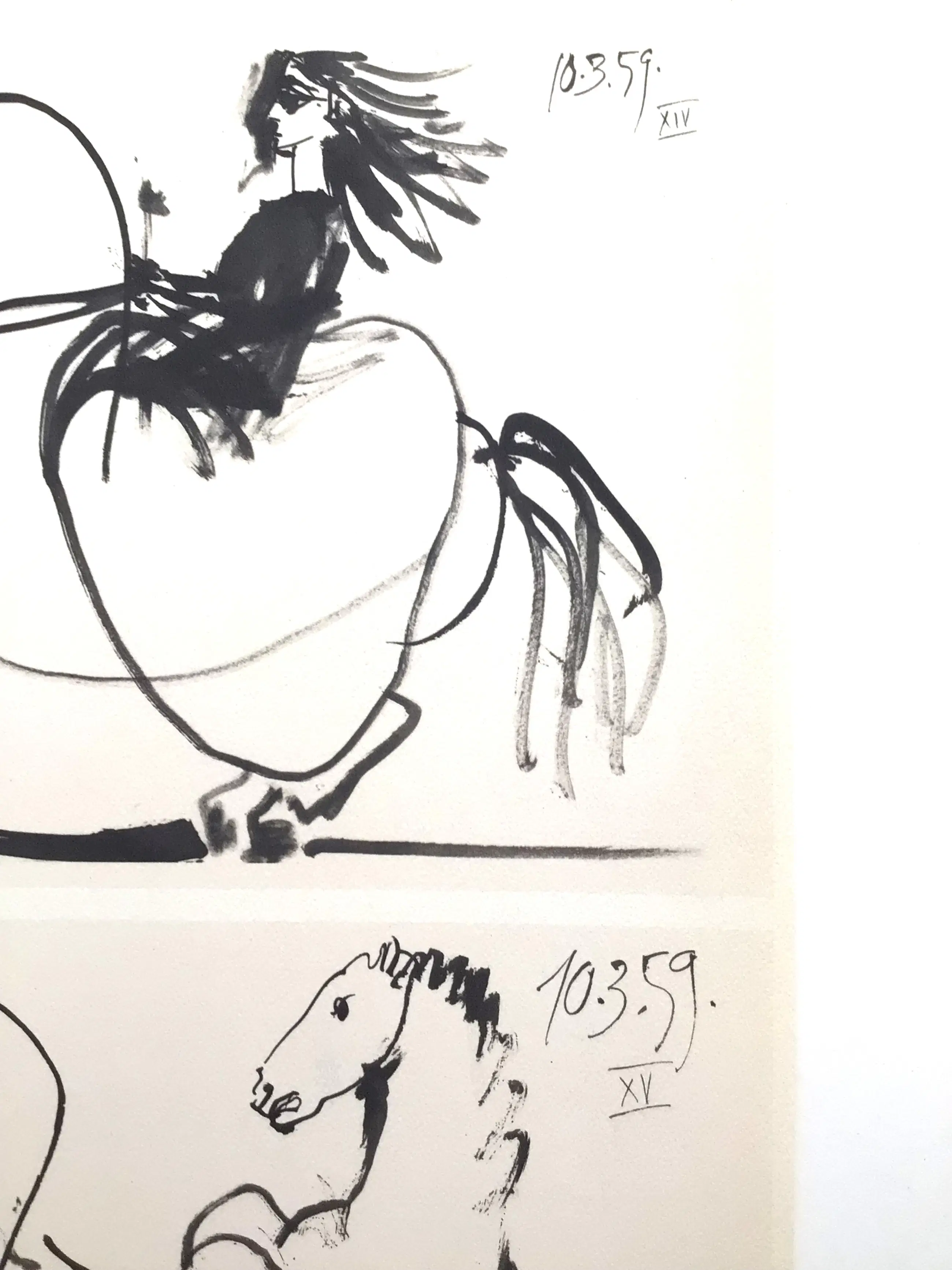 Pablo Picasso - Litho - 1959 - Uit serie: "Toros y Toreros" - Oplage ...