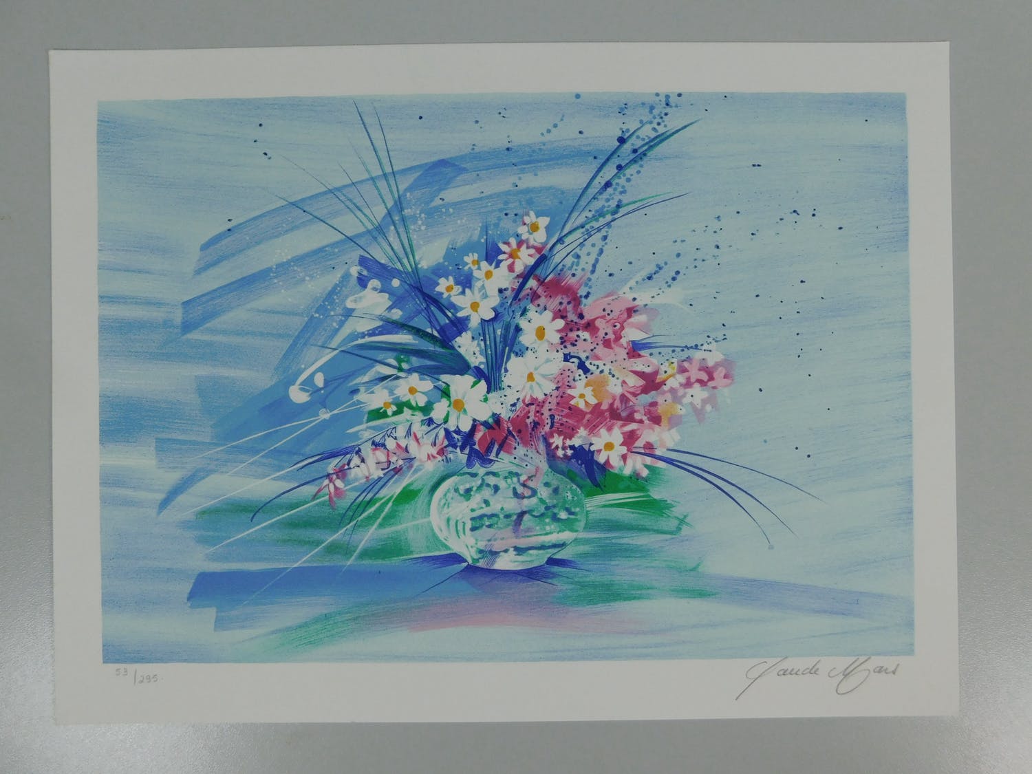 Claude Mars - Vase avec des fleurs Verkocht | Kunstveiling.nl