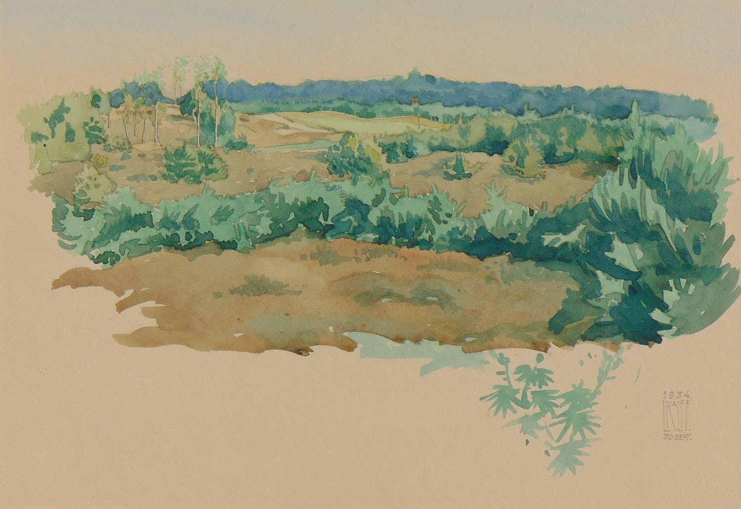 Louis Christiaan Kalff - Landschap Verkocht | Kunstveiling.nl