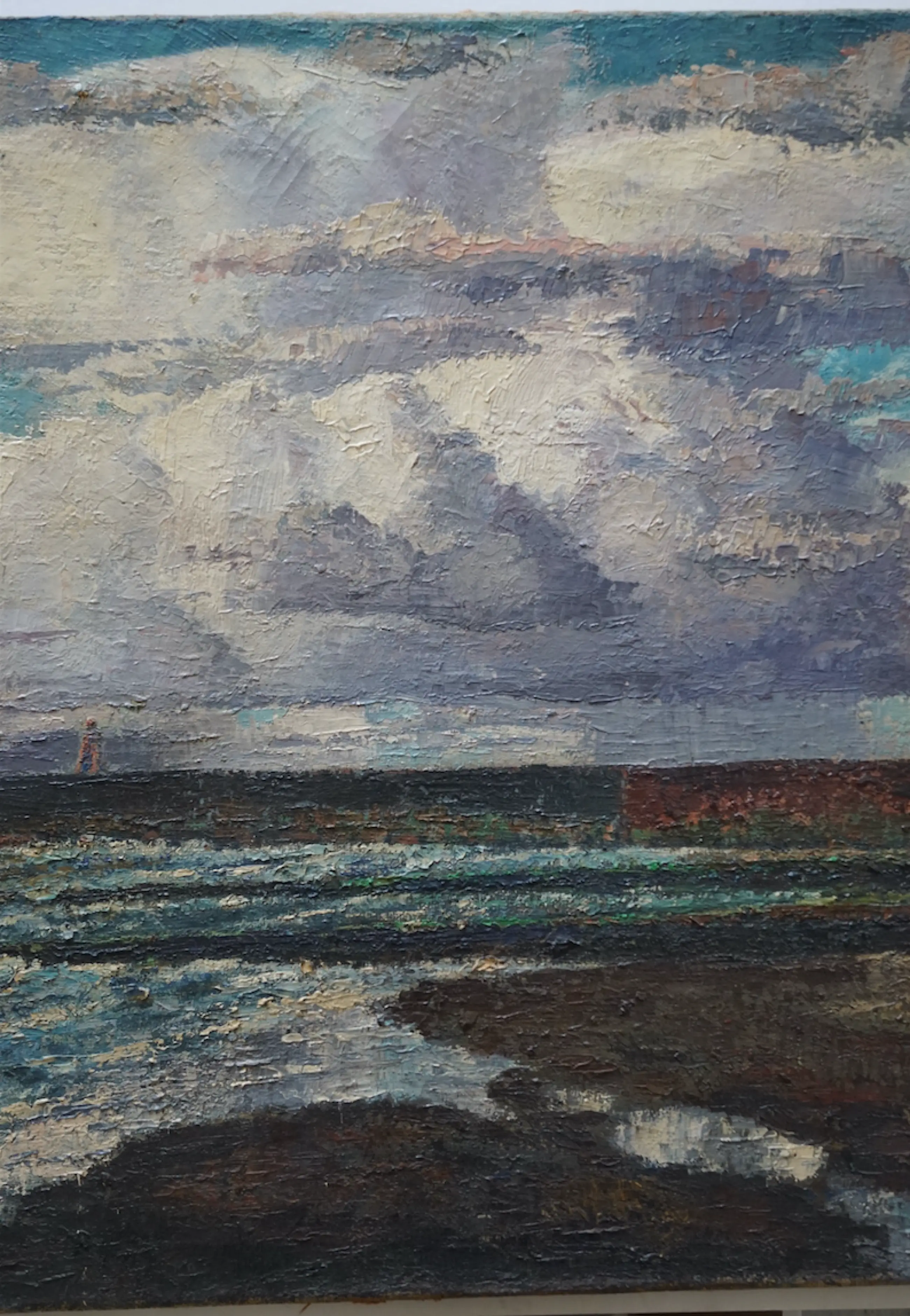 Eduard Rijff - (1915-1994) - Scheveningen - Pier - Bakens - Noordzee ...