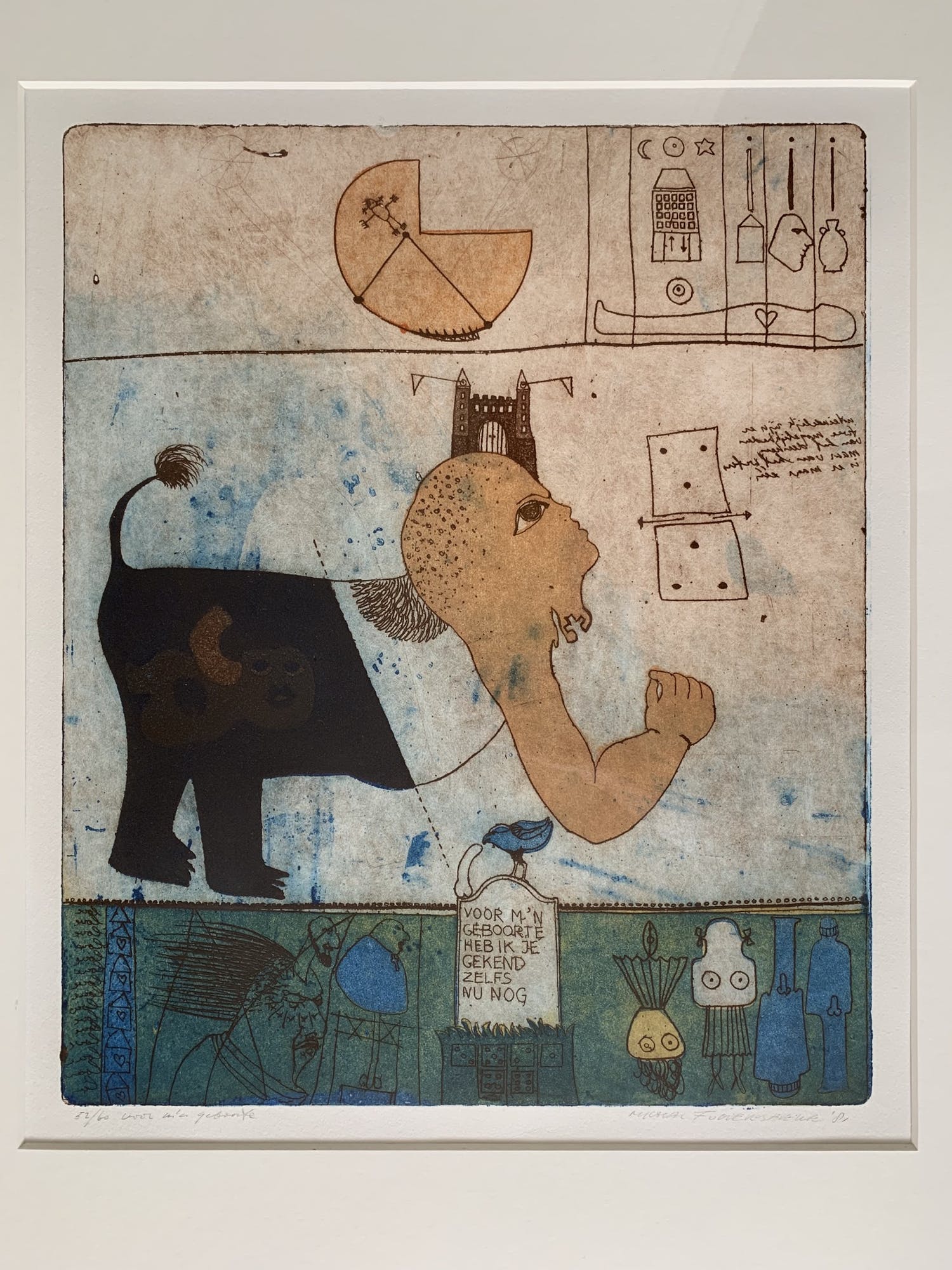 Michel van Overbeeke - Prachtige ets Verkocht | Kunstveiling.nl