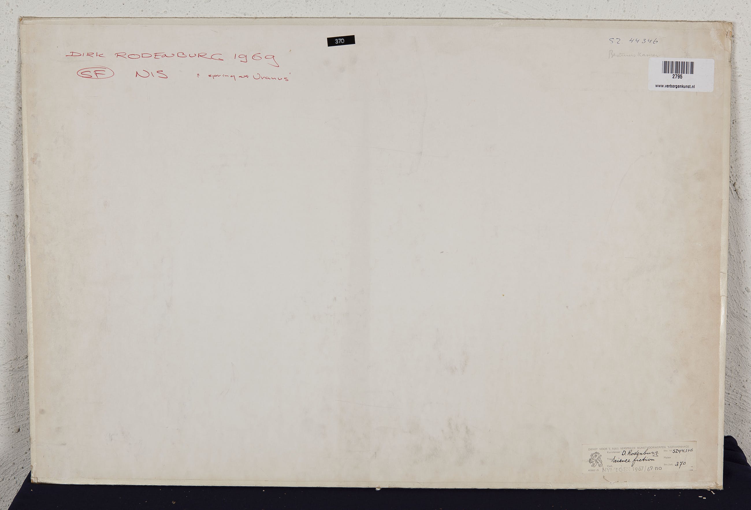 Dirk Rodenburg - Spring at Uranus - 1969 - gouache op papier - BKR ...