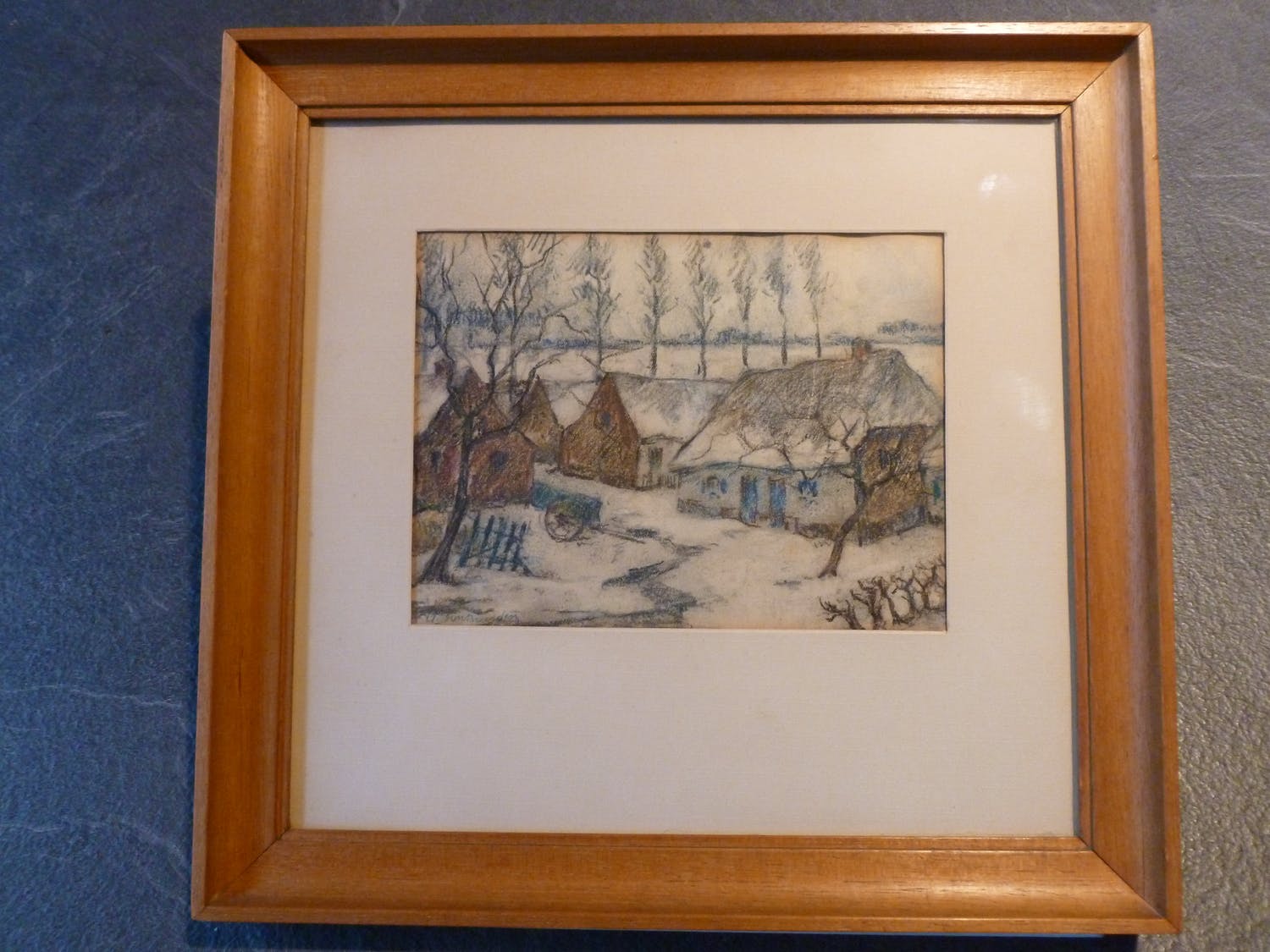 Alfons Van Beurden - Originele potloodtekening. Verkocht | Kunstveiling.nl