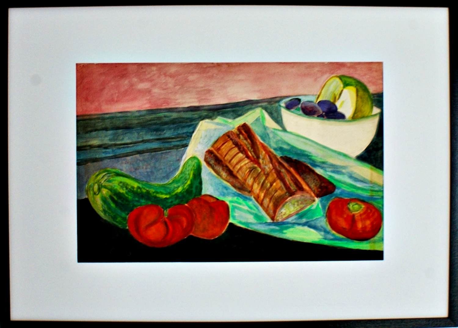 Esther Carp - Ecole de Paris 1939, "Stilleven met fruit, groenten en ...