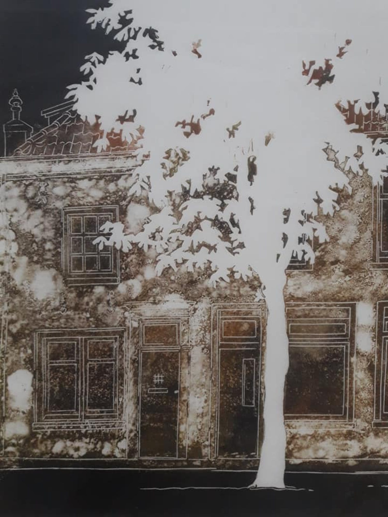 Jan van Geem - "de witte boom". Verkocht | Kunstveiling.nl