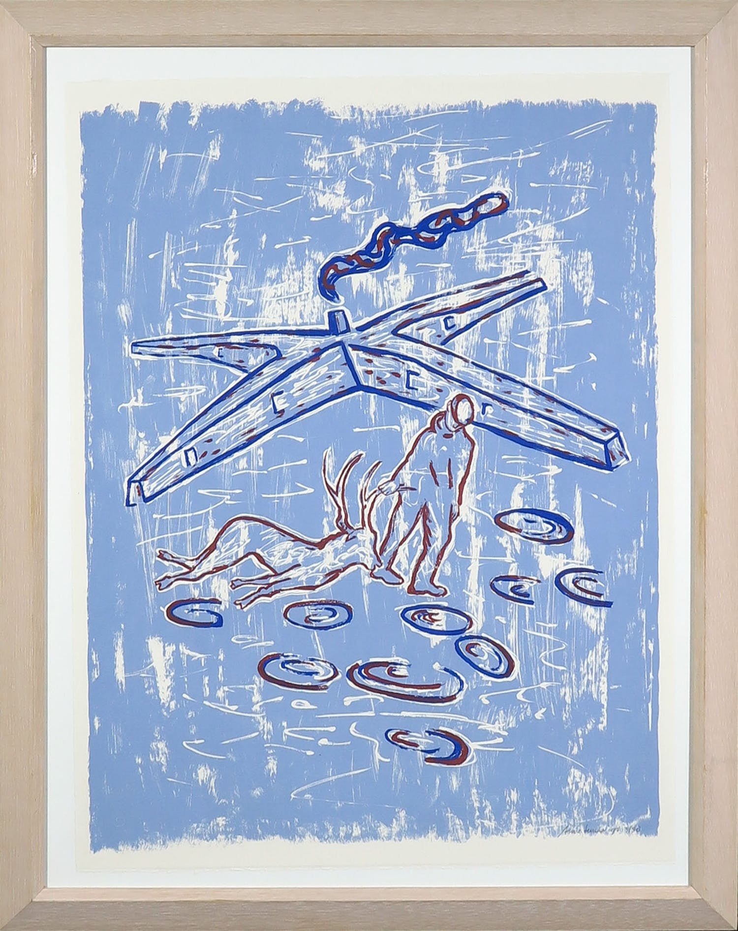 Anne Semler - Litho, Imbos I - Ingelijst Verkocht | Kunstveiling.nl