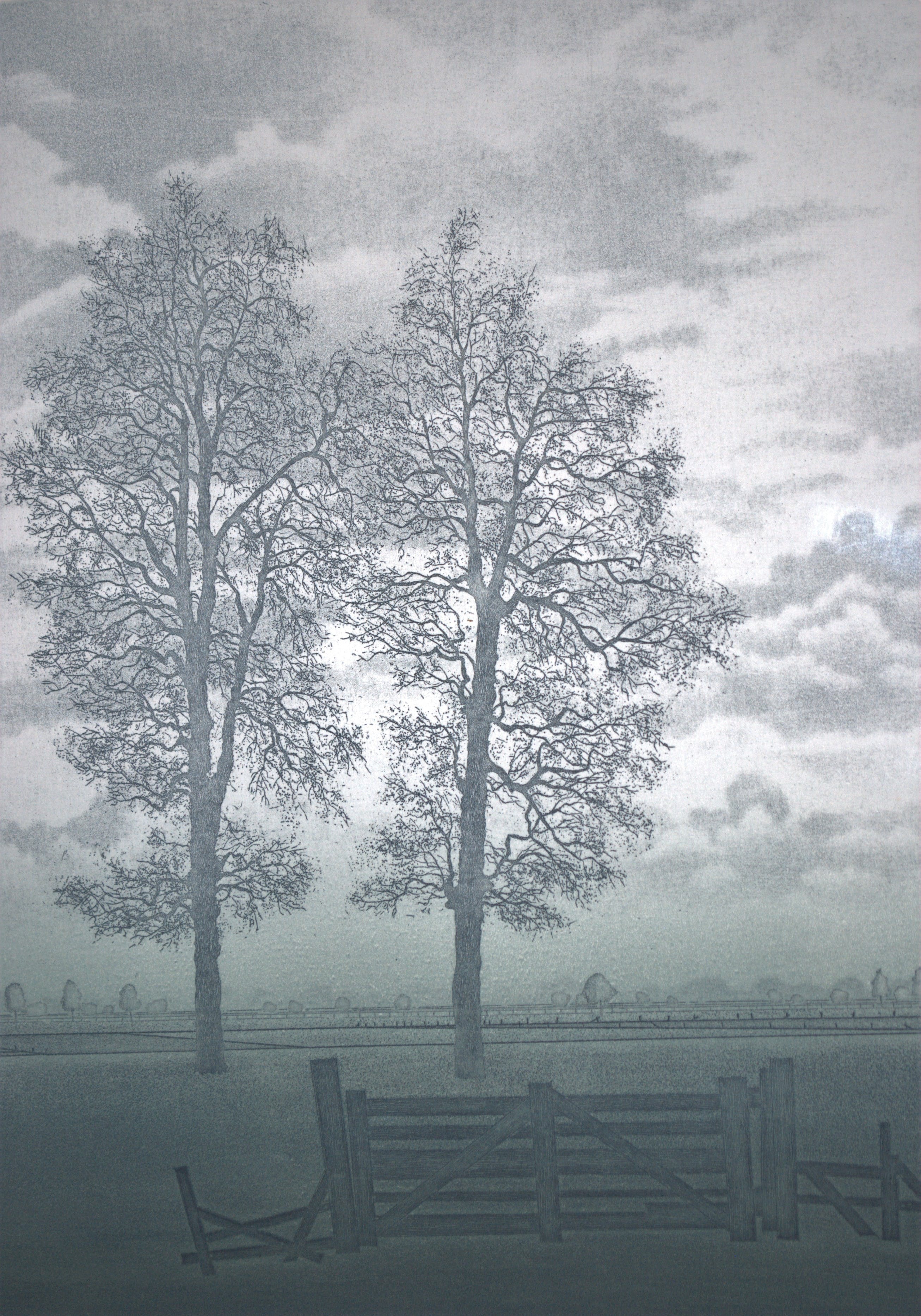 Hans Heijman - polderlandschap - E.A. - kleurets Verkocht | Kunstveiling.nl
