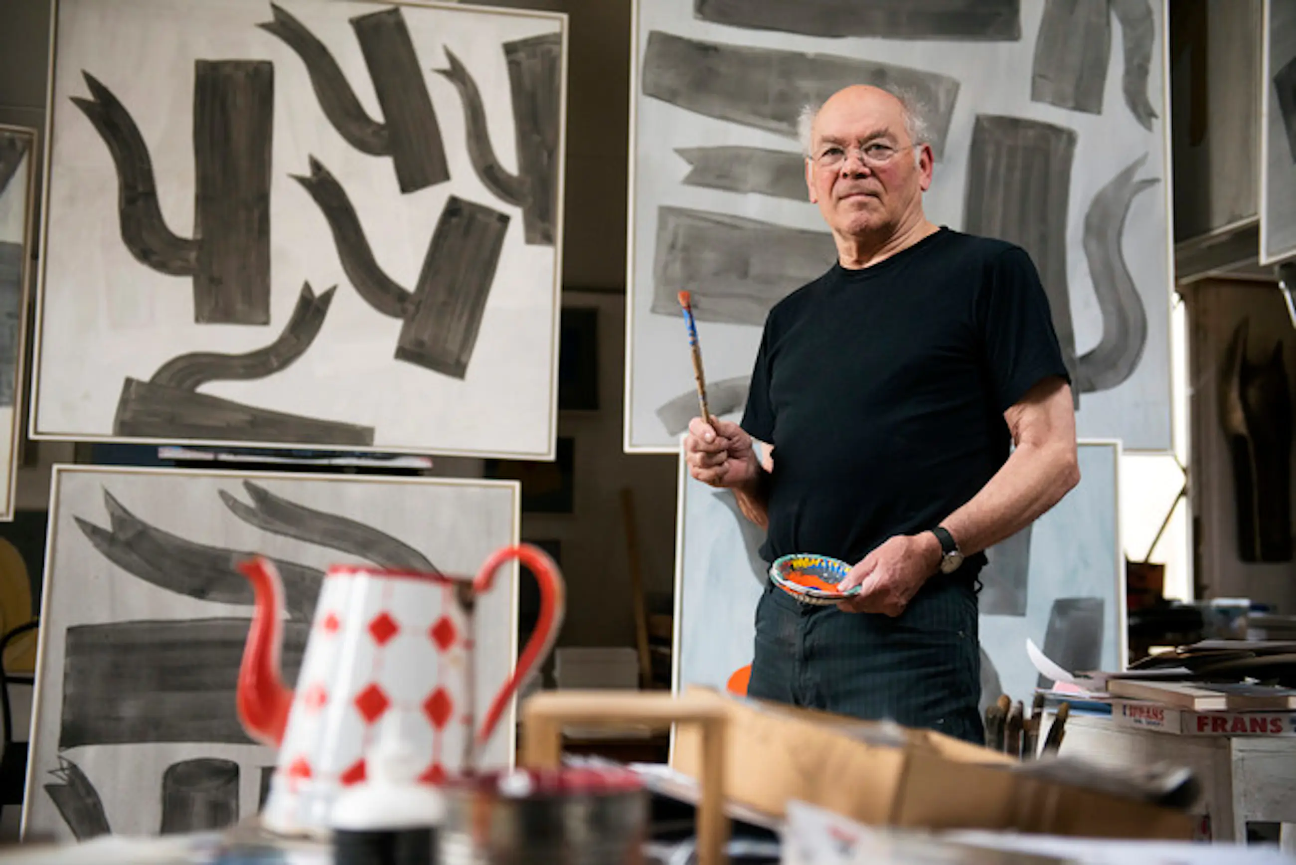 Klaas Gubbels - zt - mixed media (collage en tekening) - 1986 - unica ...