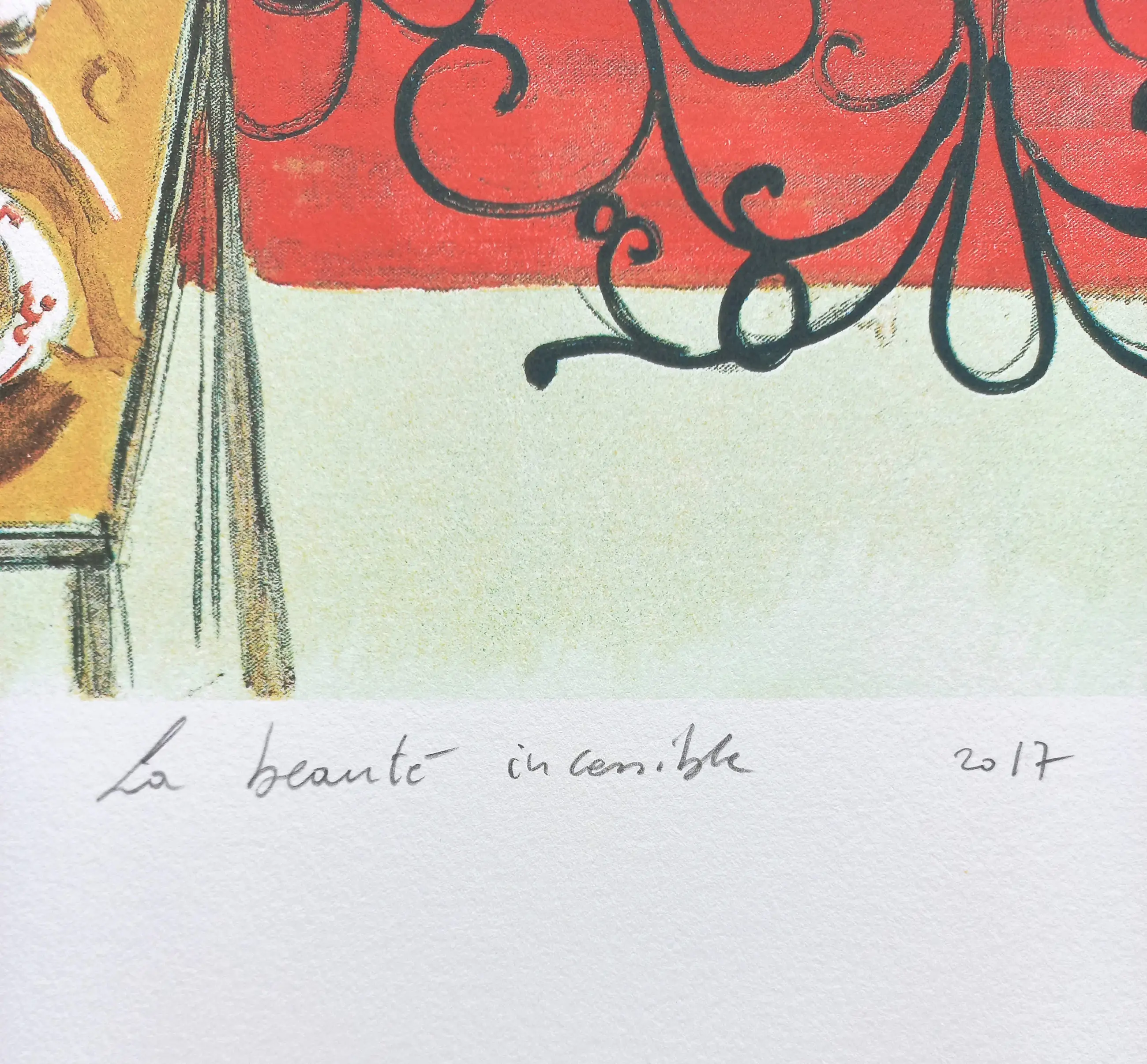 Jan Van Imschoot - La beauté incessible, zeefdruk Verkocht ...