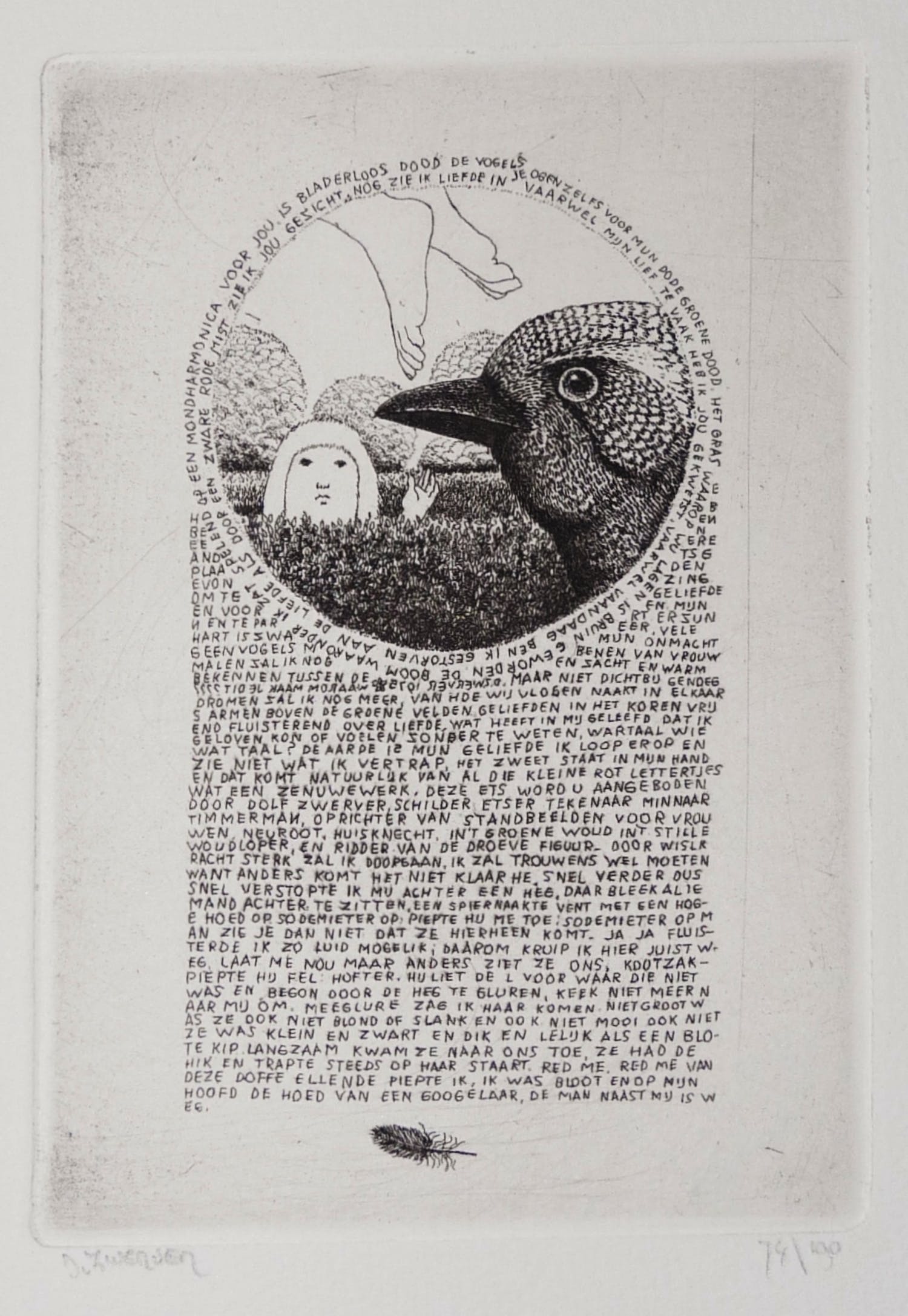 Dolf Zwerver - Zonder titel Verkocht | Kunstveiling.nl