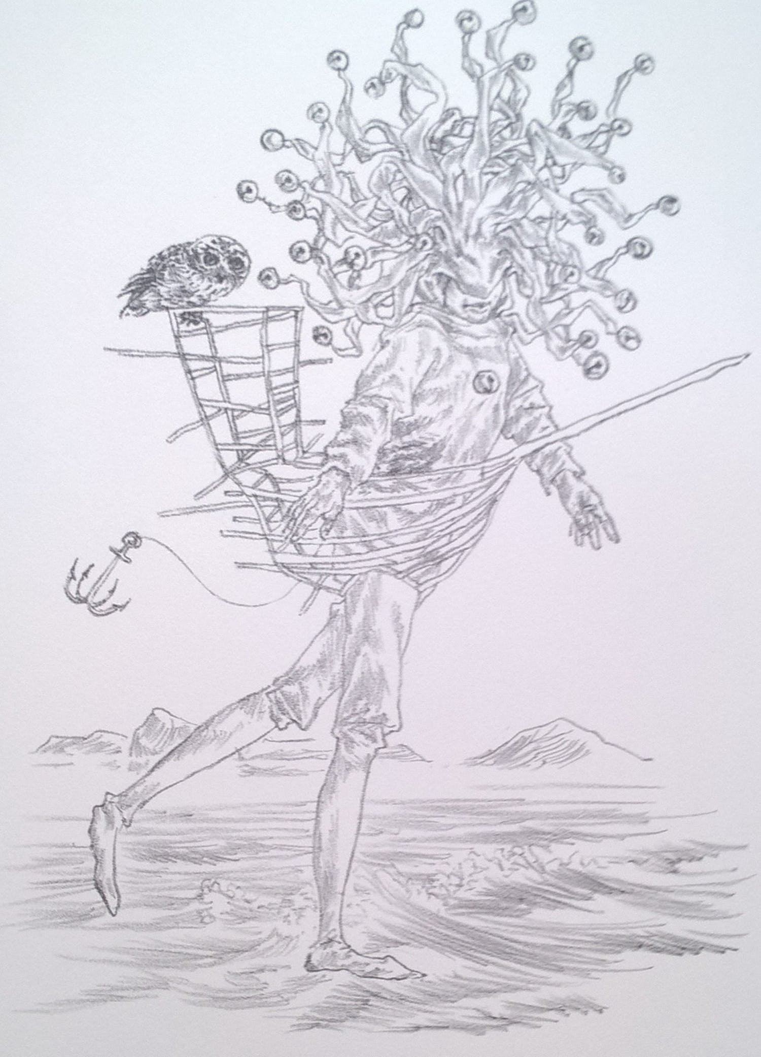 Peter Vos - Man met schip Verkocht | Kunstveiling.nl