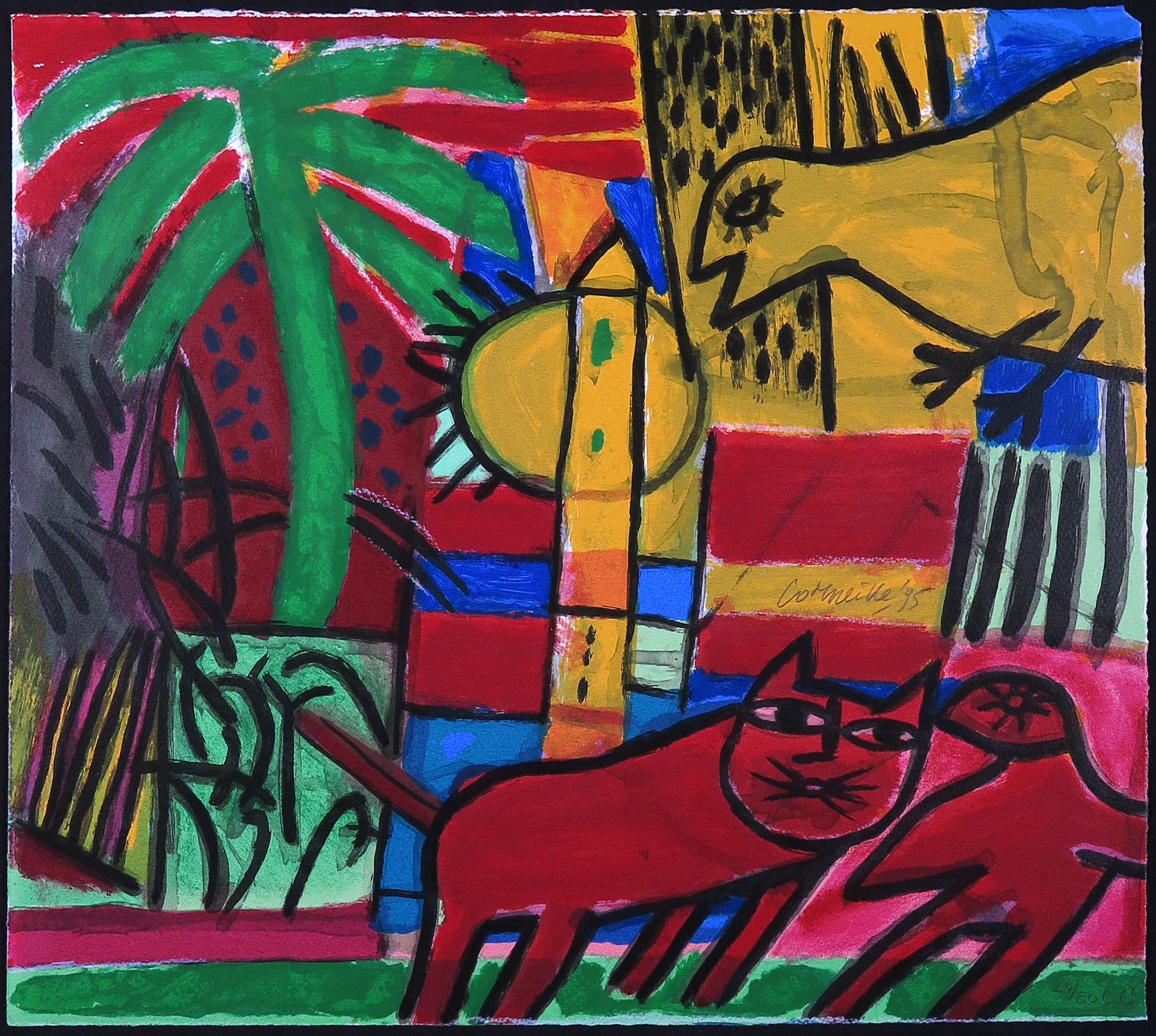 Corneille - Eugène Brands en Christian Dotremont, Cassette met vier ...