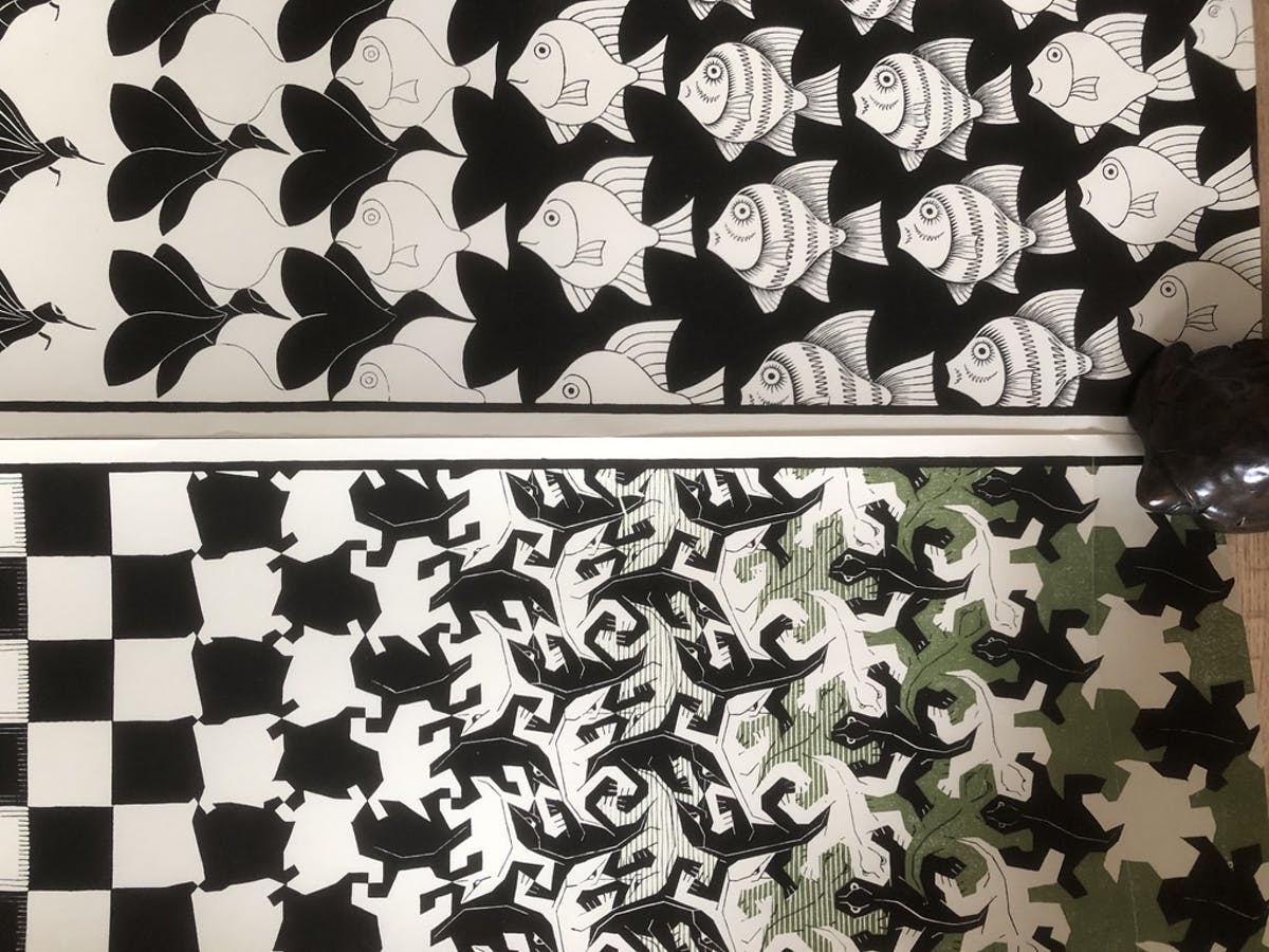 M.C. Escher - M.C Escher Metamorphose Lithograph 1972 C.w Breugel ...