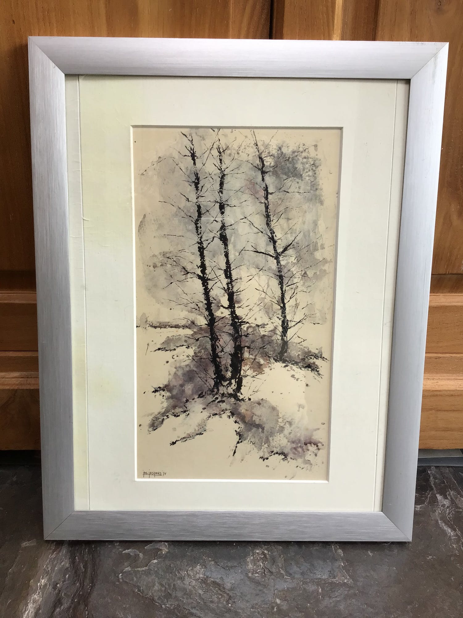 Joseph Jaspers - Bomen in de winter. Verkocht | Kunstveiling.nl