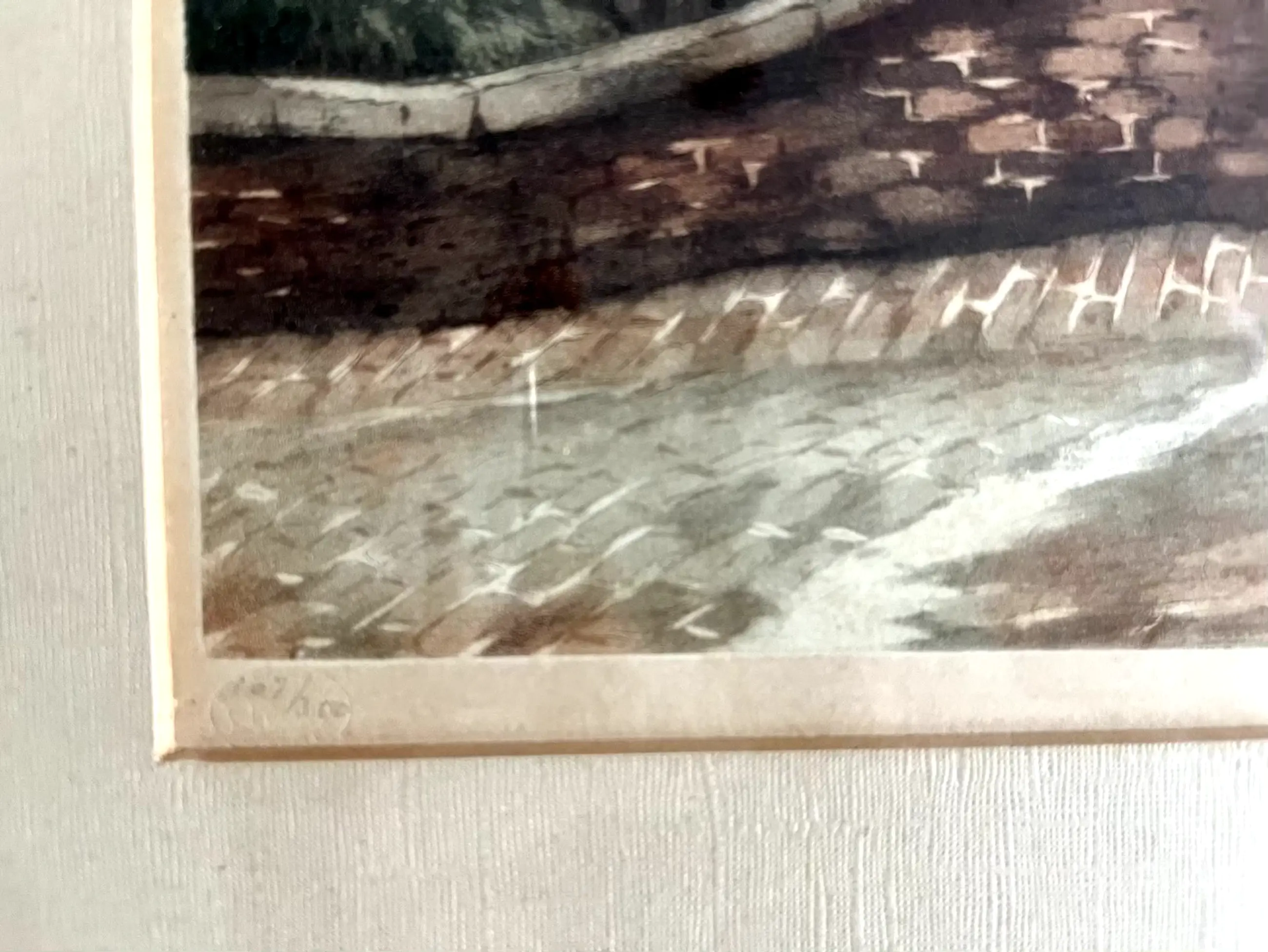 Jef Codron - Belgisch Stadsgezicht - Ets, Ingelijst Verkocht ...