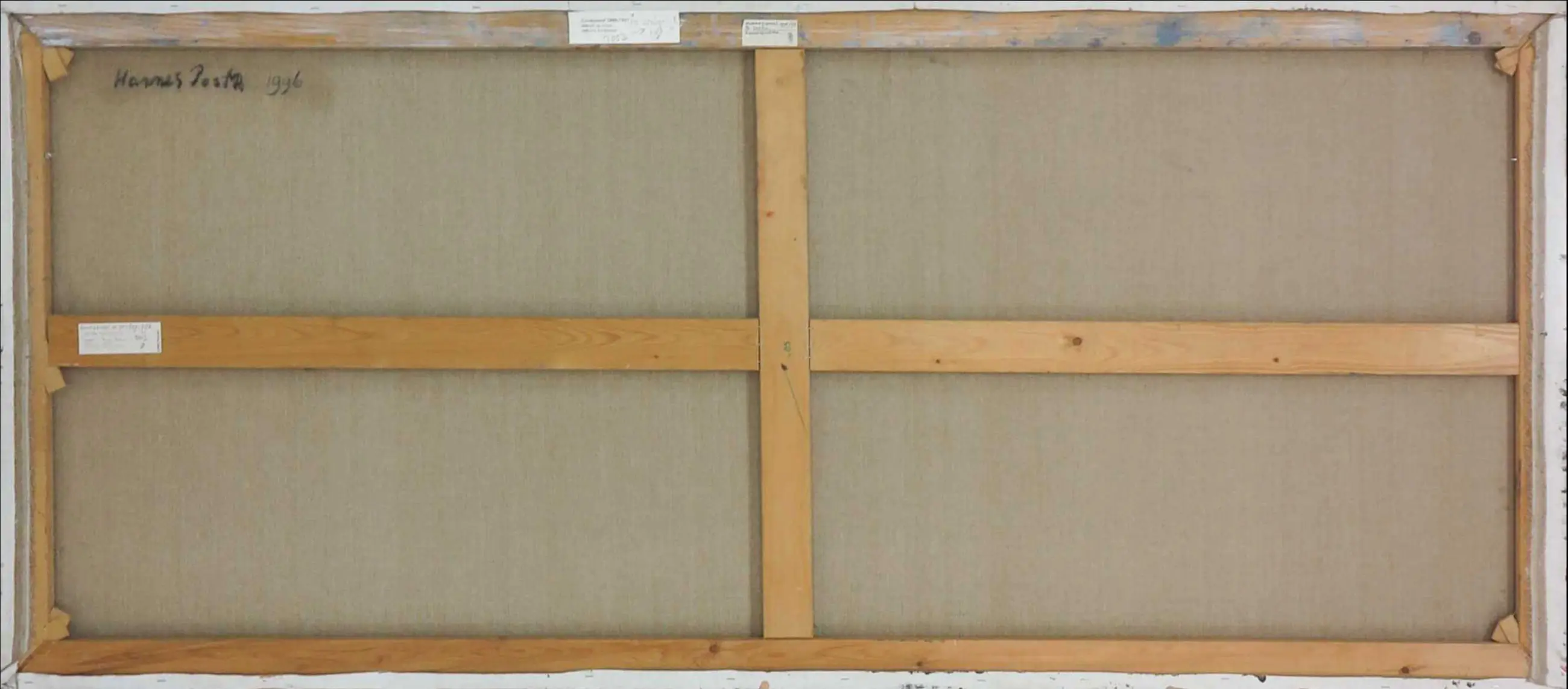 Hannes Postma - Olieverf op doek, In oorlogstijd (Zeer groot) Verkocht ...