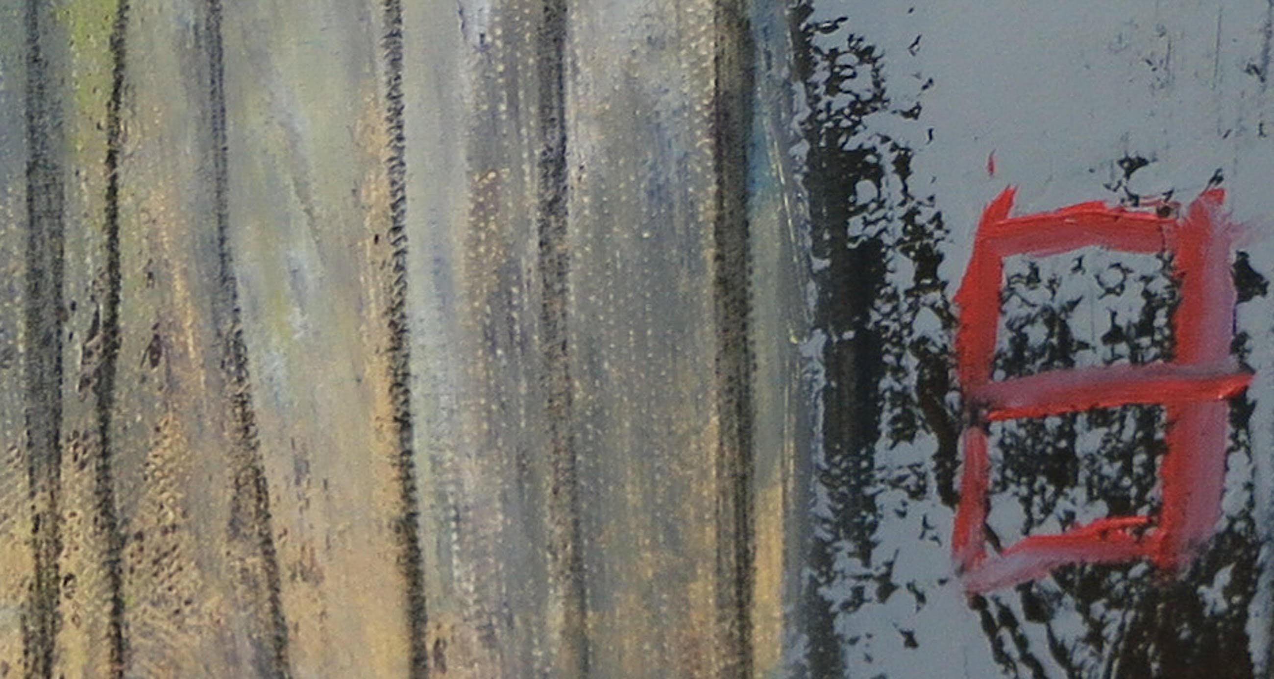 Philip Vencken - Olieverf op doek, Abstract land (Groot) Verkocht | Kunstveiling.nl