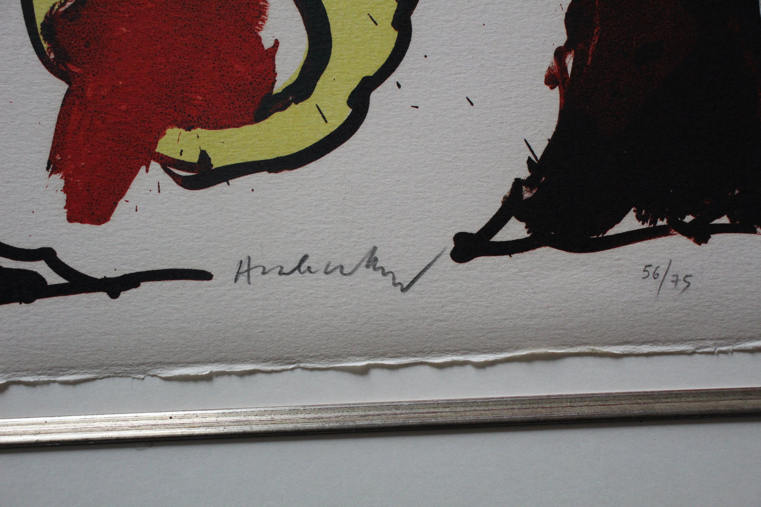 Pierre Alechinsky - litho: Le tireur de langue - 1974 Verkocht ...