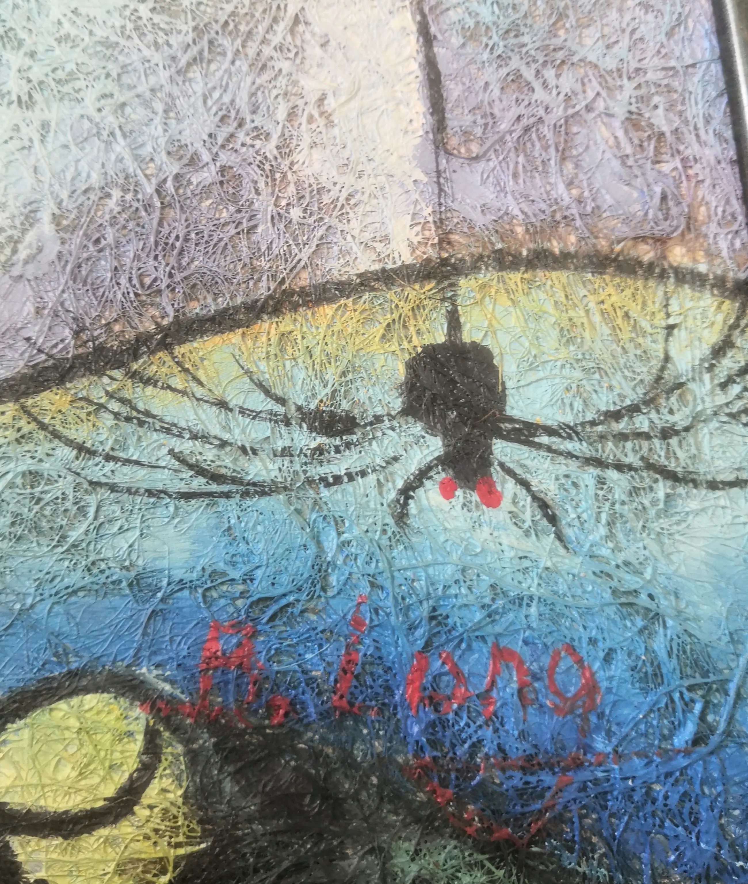 Bill Long - Acryl coconut paintings Verkocht | Kunstveiling.nl