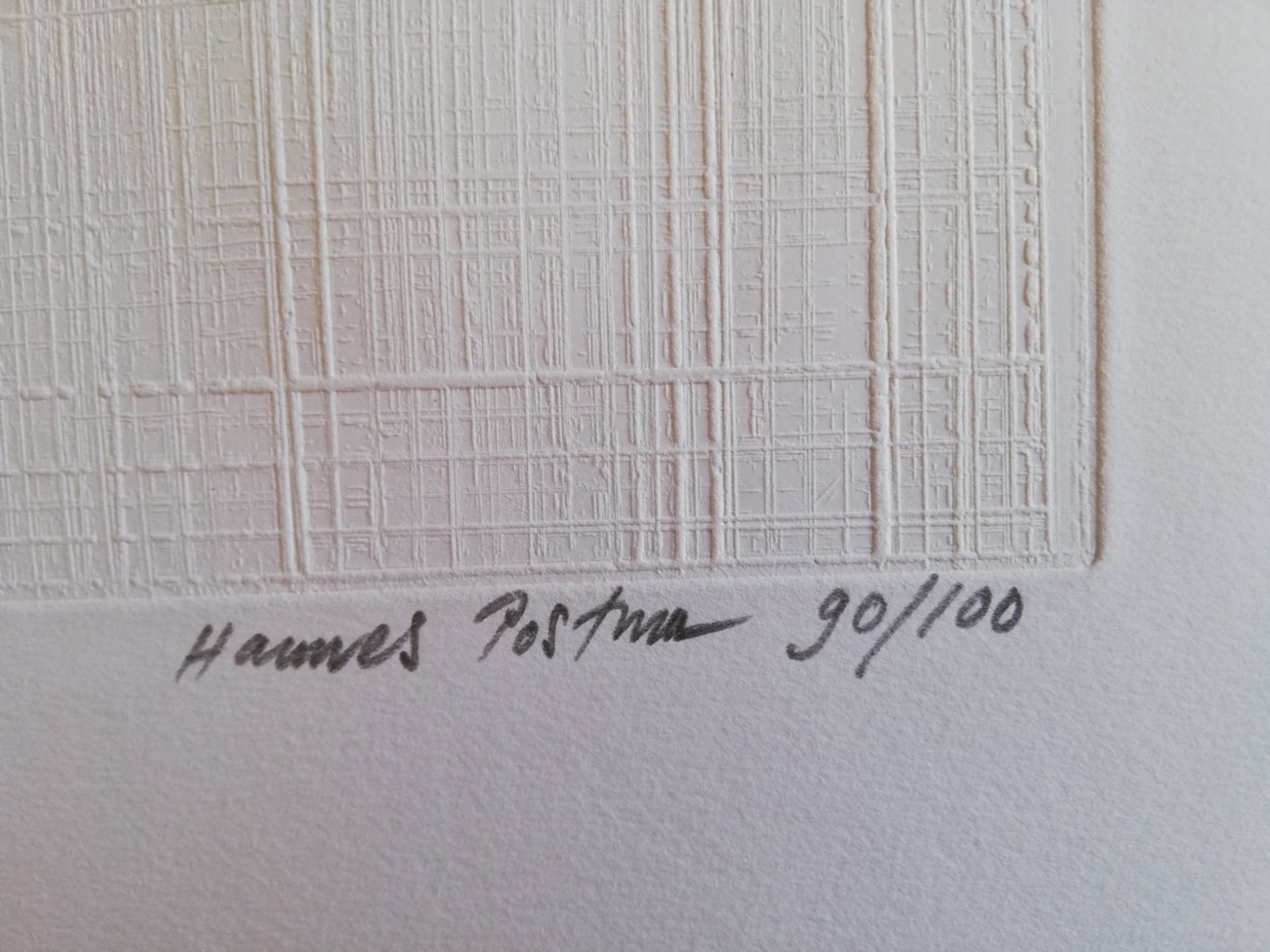 Hannes Postma - NAAKTE VROUW MET DRIEHOEK / ZW-W ETS EN KLEURETS ...