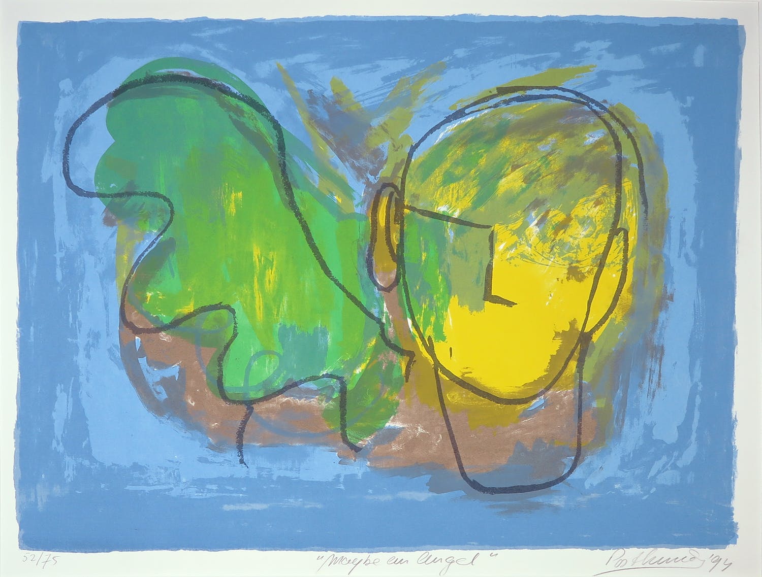 Simon Posthuma - Zeefdruk, Maybe an Angel (Zeer Groot) Verkocht ...