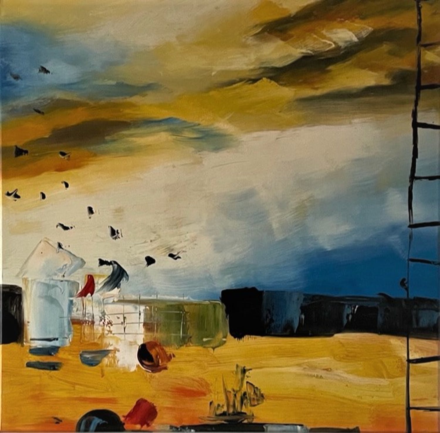 Han Teng - Abstract Verkocht | Kunstveiling.nl