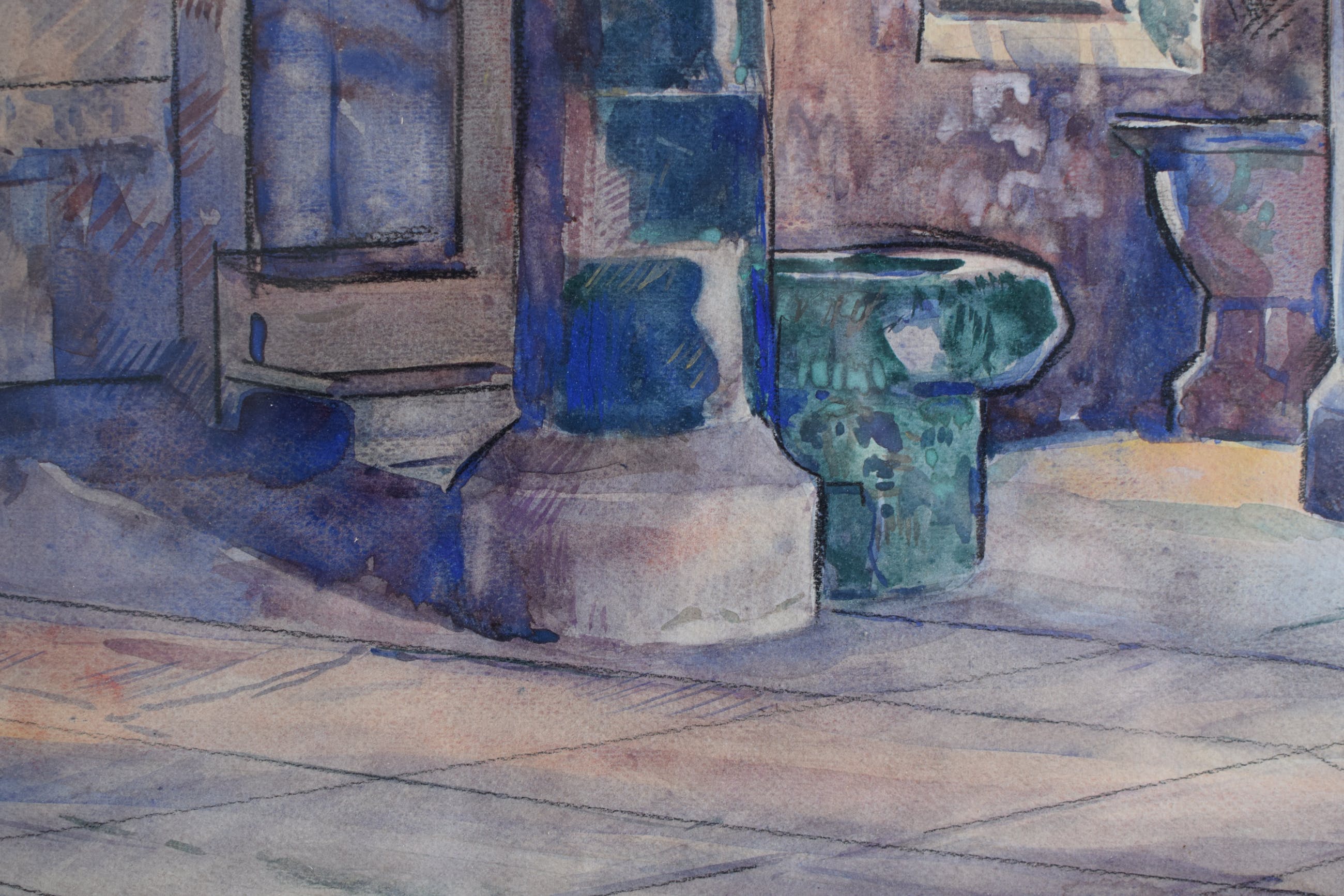 Fred Brouwer - kerk interieur Verkocht | Kunstveiling.nl