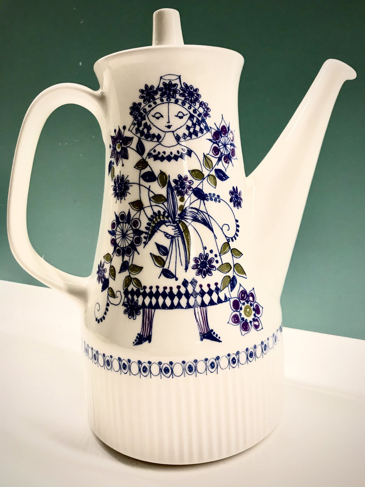 Curiosa - Turi design" Lotte" made in Norway. Handpainted koffiepot ...