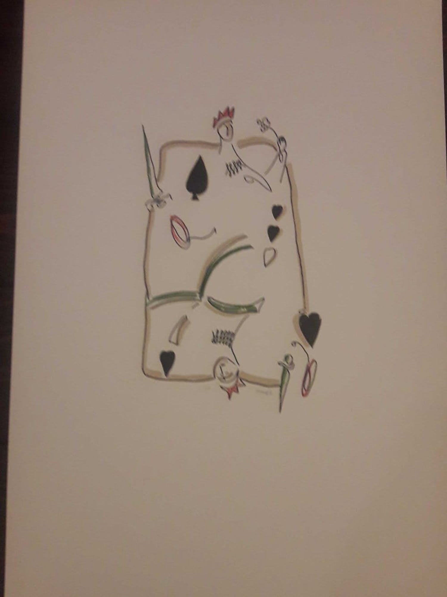 Hans Verweij - Schoppenvrouw Verkocht | Kunstveiling.nl