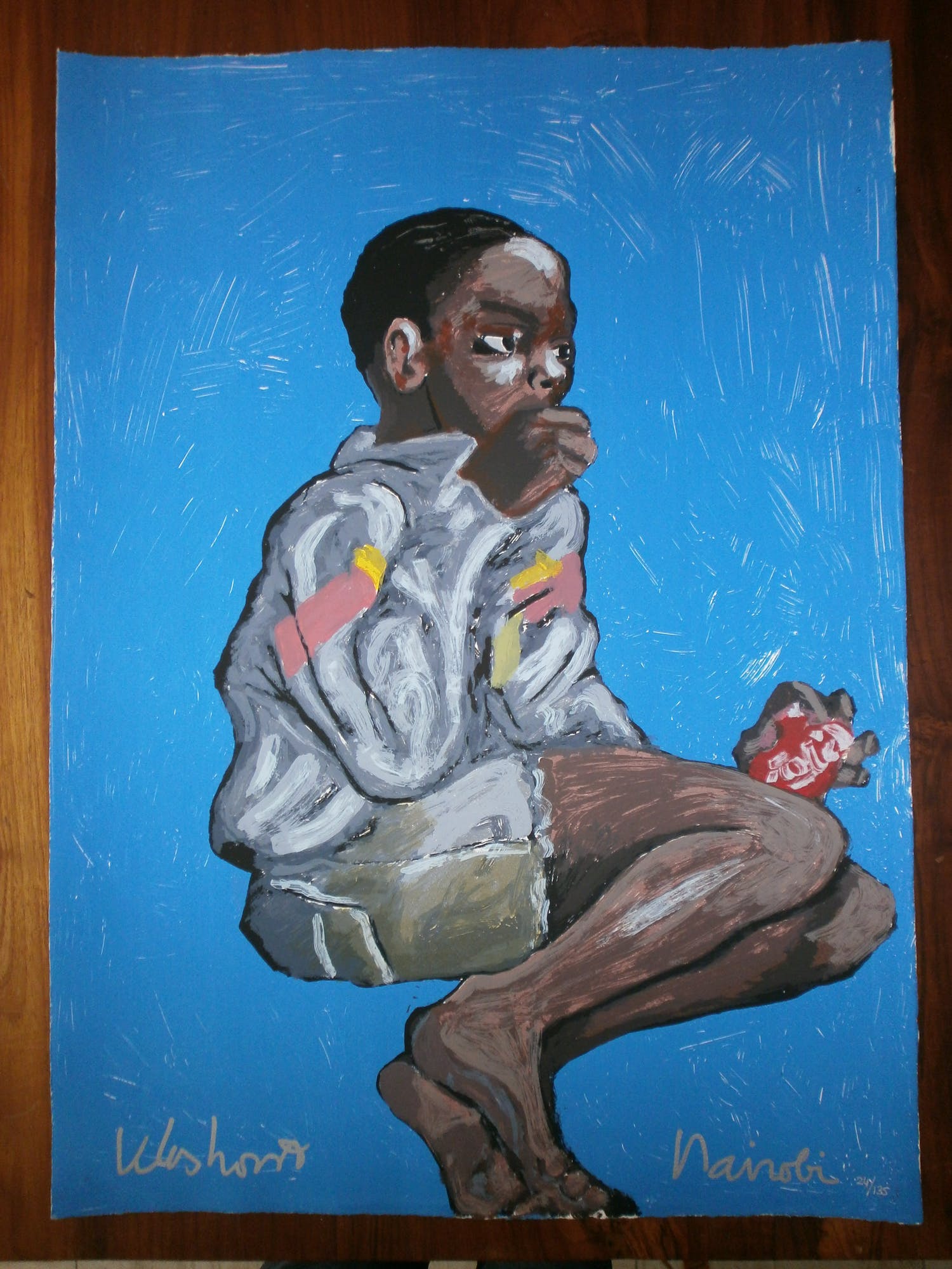 Peter Klashorst - Nairobi Verkocht | Kunstveiling.nl