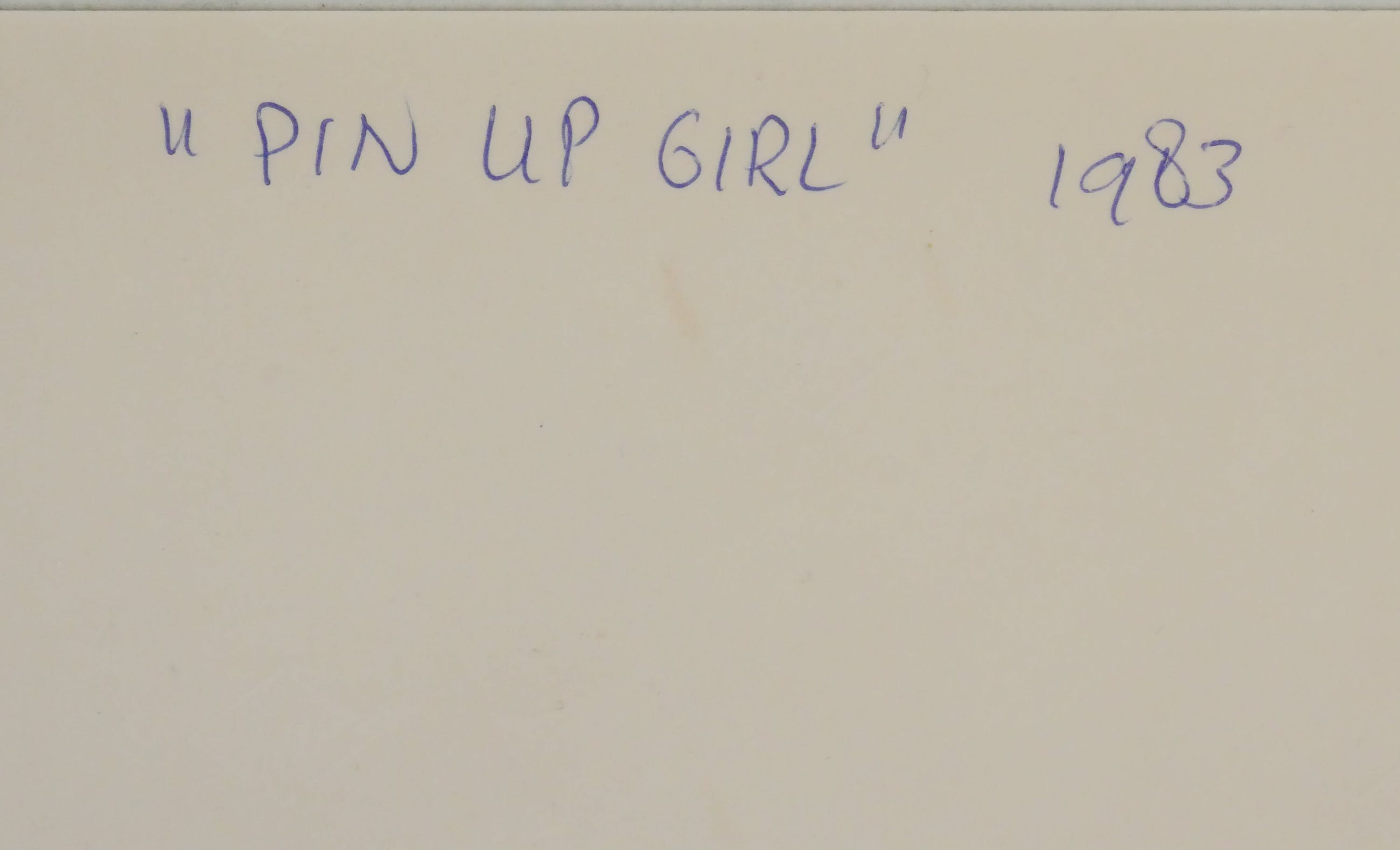 Auke Bergsma - Pin up Girl Verkocht | Kunstveiling.nl