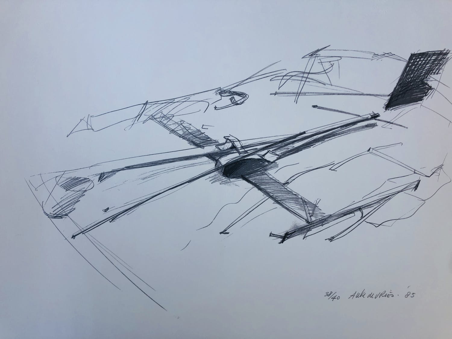 Auke de Vries - zonder titel Verkocht | Kunstveiling.nl