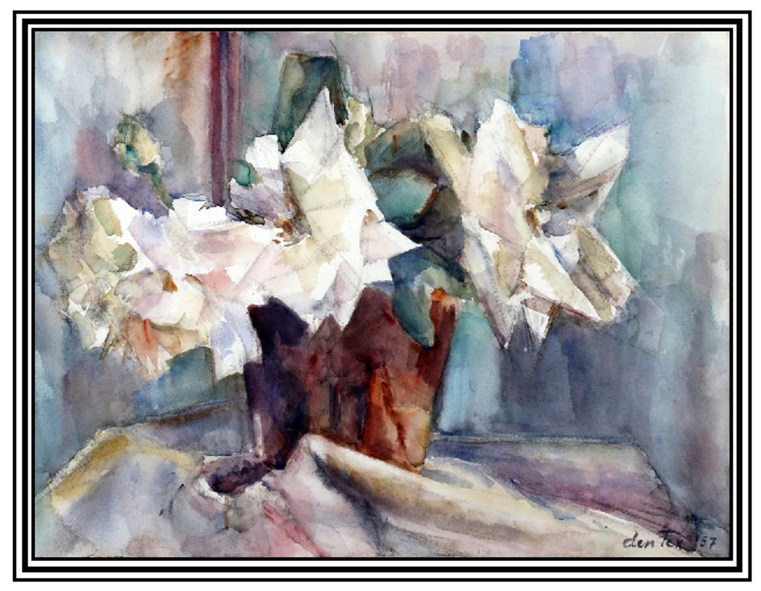 Kees den Tex - Bloemstilleven Verkocht | Kunstveiling.nl