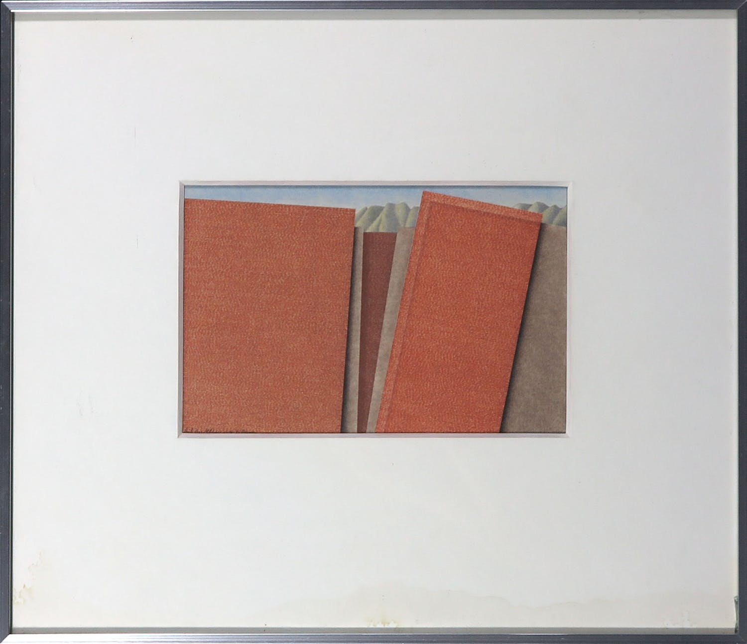 Erik Roos - Aquarel en pastel op papier, Ibigesia - Firenze 13. VI ...