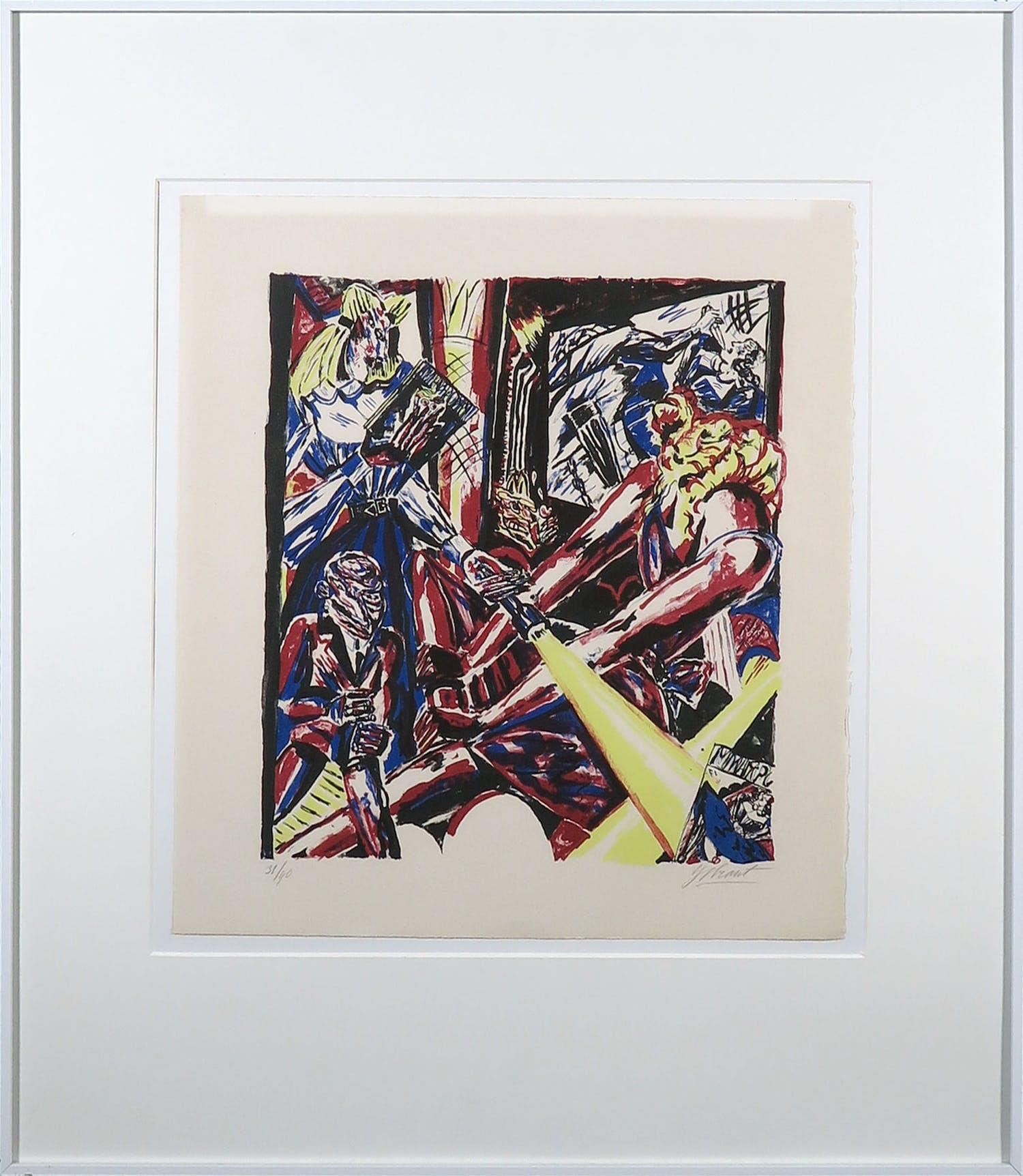 Ysbrant - Litho, Bioscoop - Ingelijst Verkocht | Kunstveiling.nl