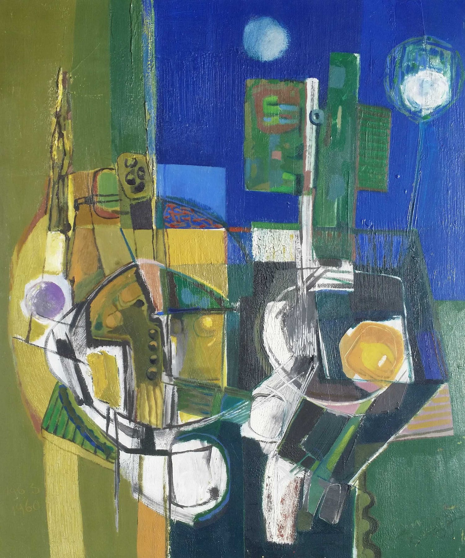 Jan Brugge - Abstract. Stilleven. Verkocht | Kunstveiling.nl