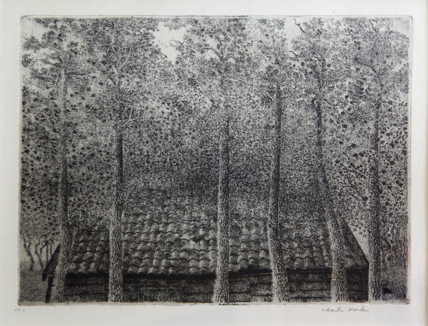 Charles Donker - Het huis van kerkuil staat IV Verkocht | Kunstveiling.nl