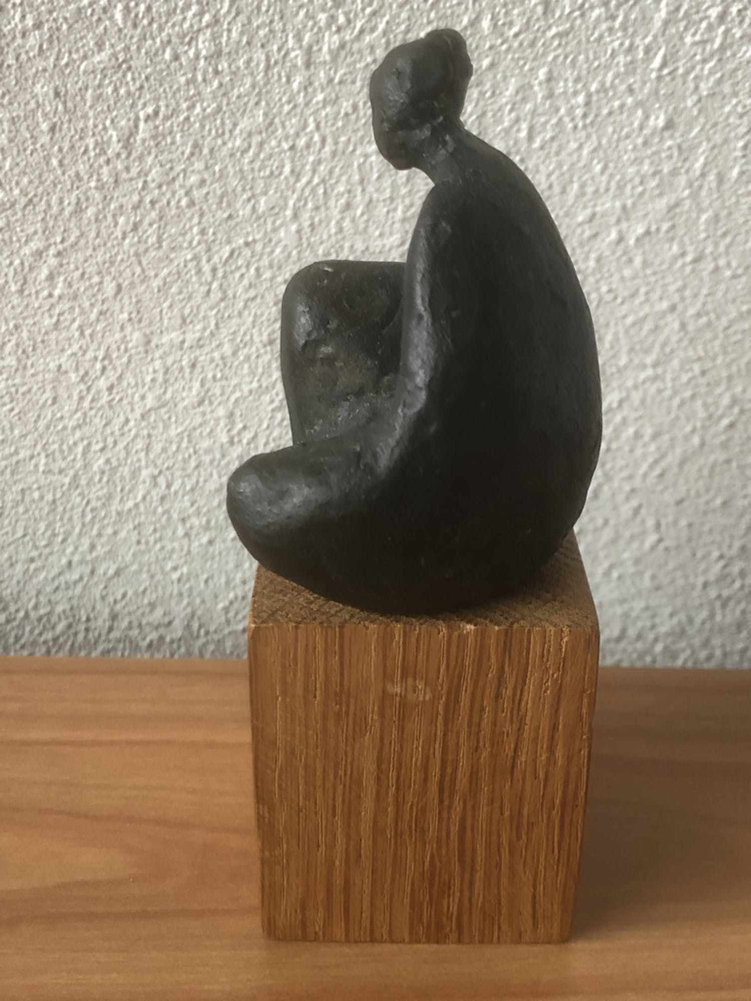 Brons - Prachtig bronzen beeldje " VROUW " heel apart Verkocht ...