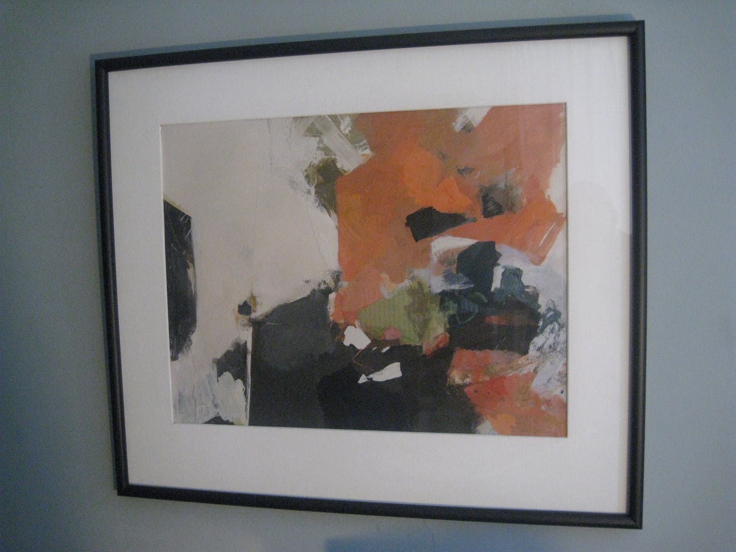 Rik van Bentum - mixed techniek abstract Verkocht | Kunstveiling.nl