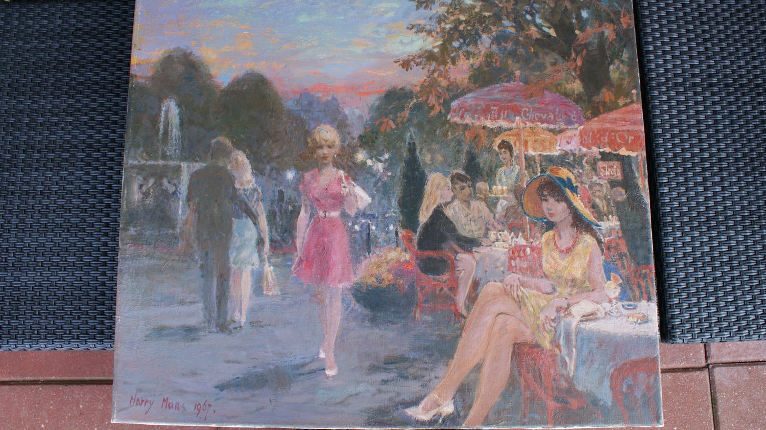 Harry Maas - Terrasje op Montmartre Verkocht | Kunstveiling.nl