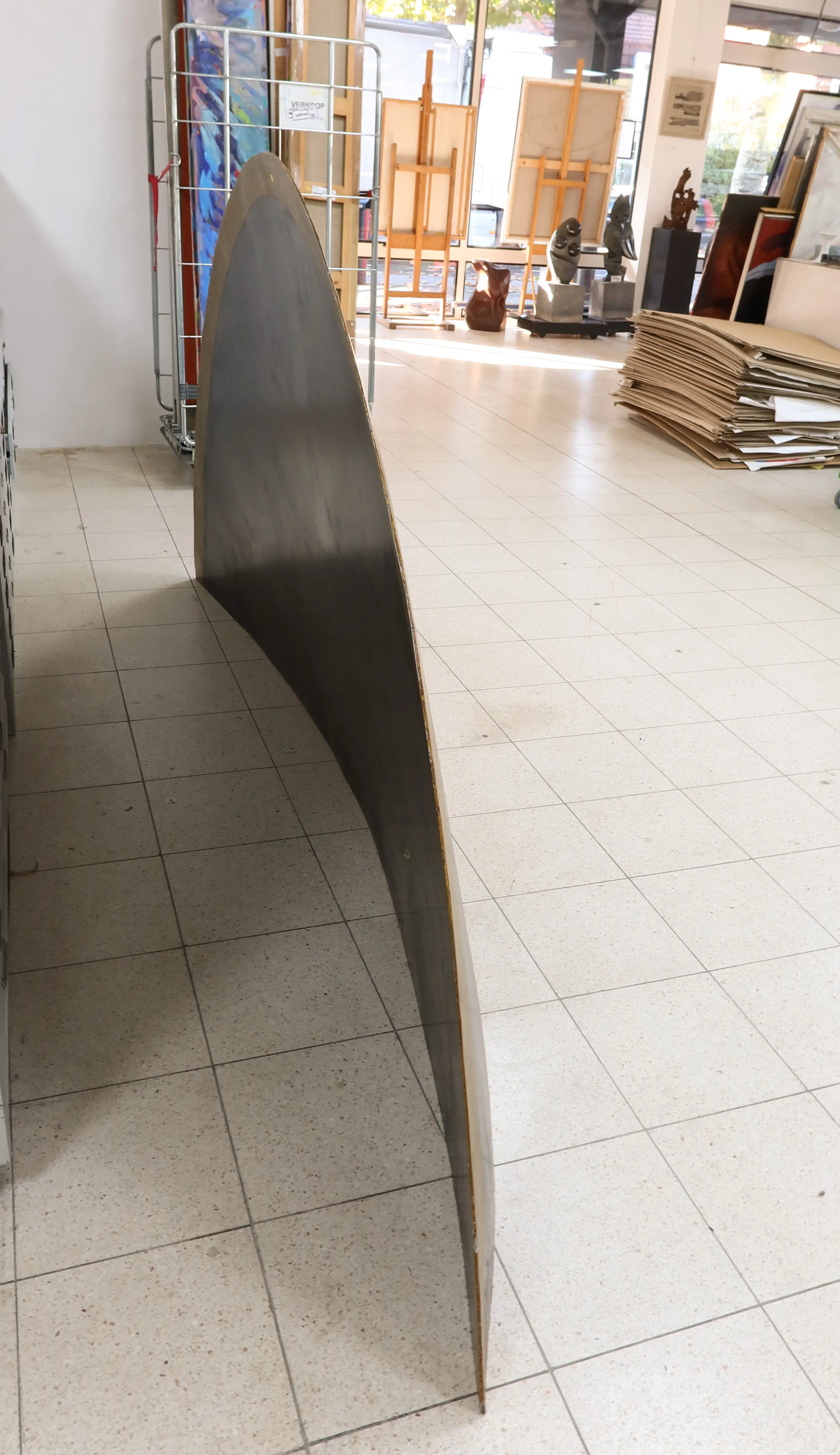 Theo ten Have - IJzeren sculptuur, Schild (Zeer groot!) sold! View the ...